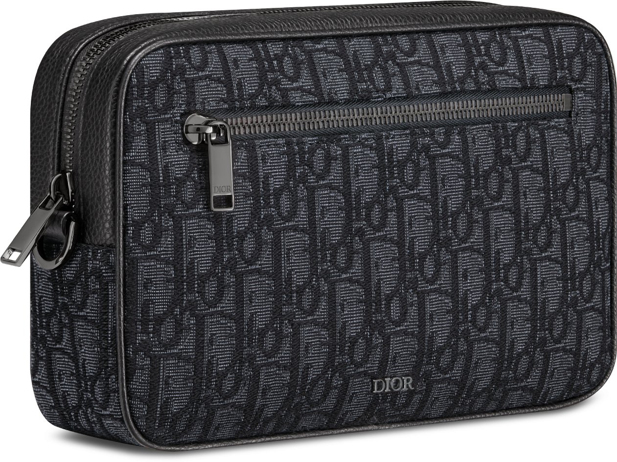 Toilettas Zwarte Dior Oblique-jacquard | DIOR