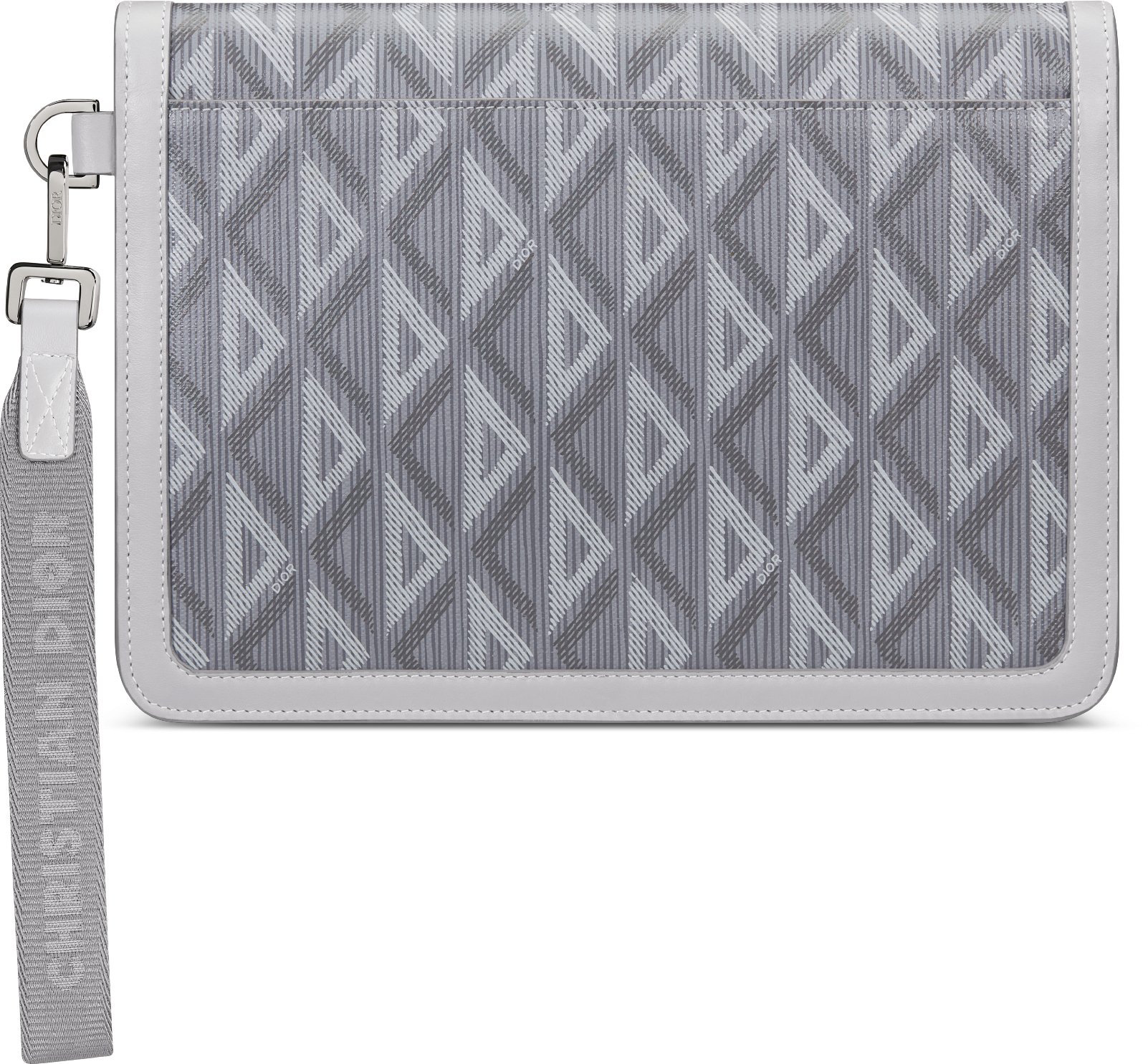 Dior Hit The Road A5 Pouch with Flap Dior Gray Coated Cotton Canvas ...