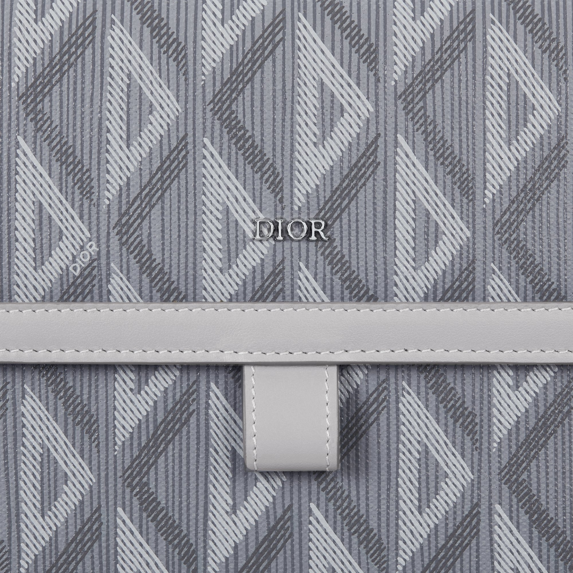 Dior Hit The Road A5 Pouch with Flap Dior Gray Coated Cotton Canvas ...