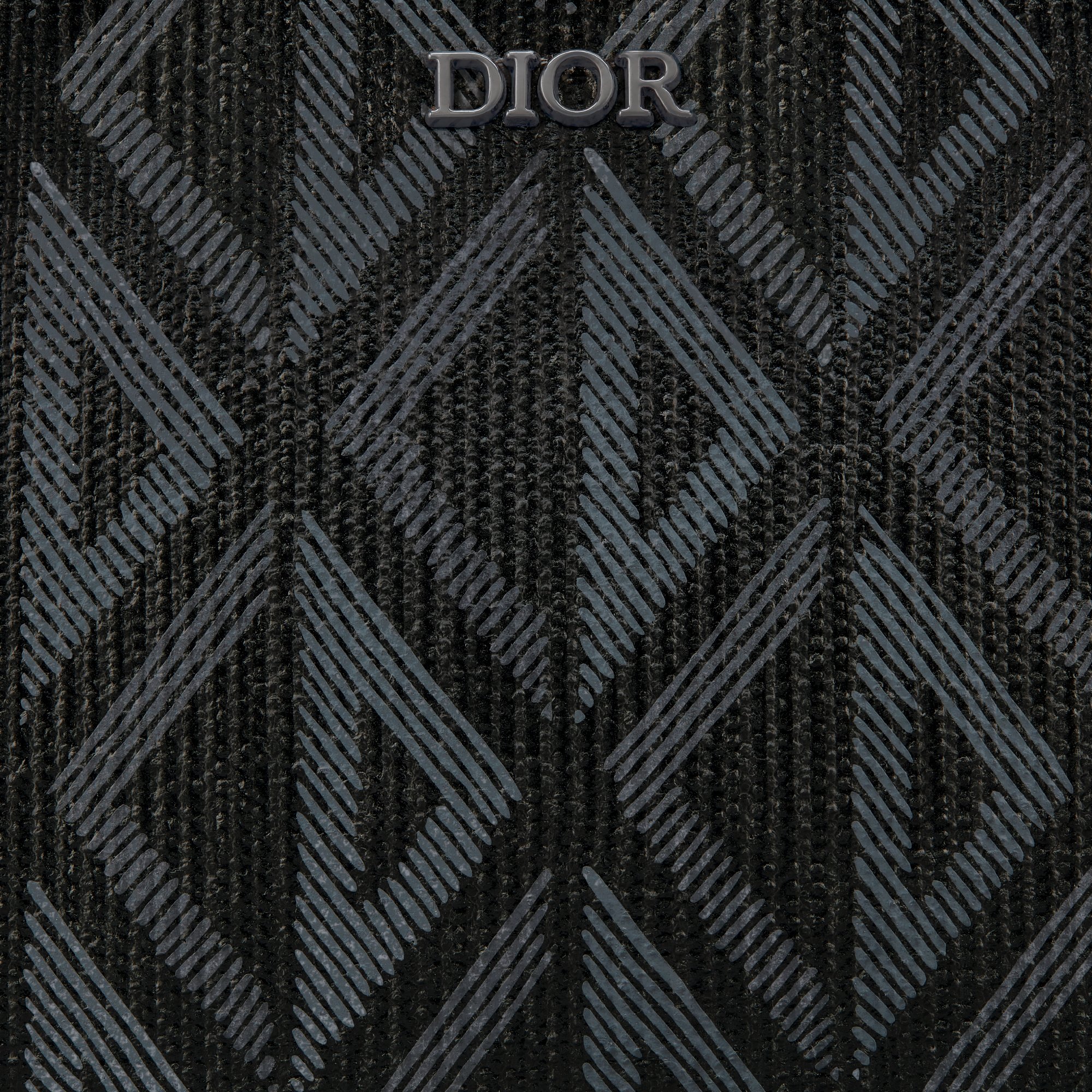 Клатч A5 Triangle Хлопковая парусина с покрытием черного цвета и ...