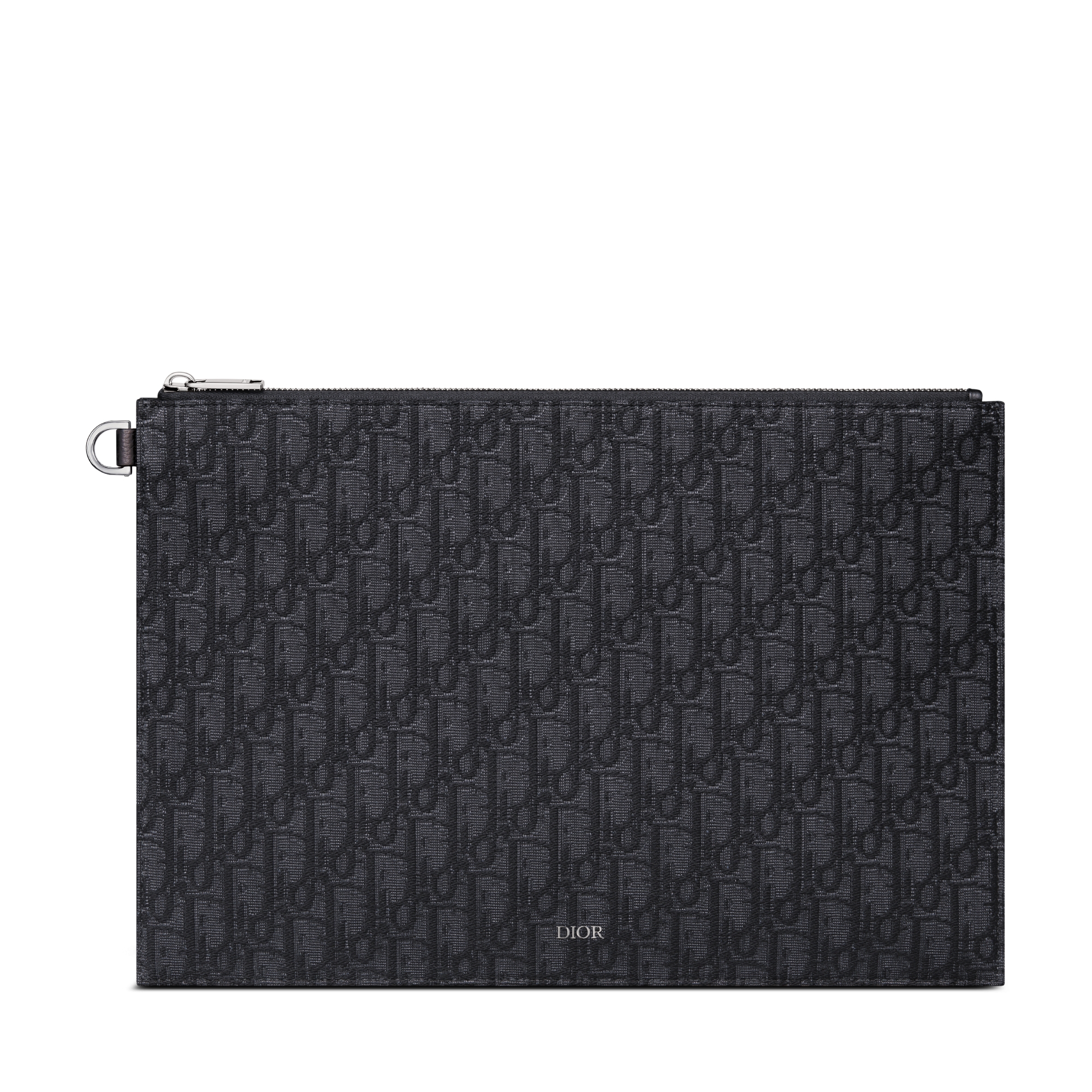 A4 Pouch Beige and Black Dior Oblique Jacquard | DIOR