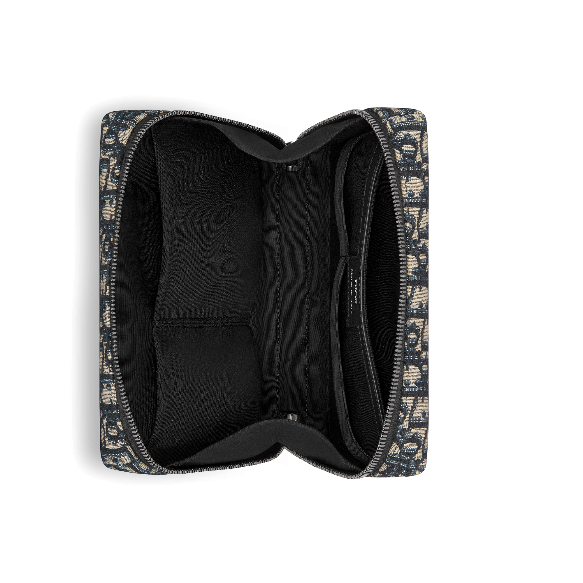 Travel Pouch Beige and Black Dior Oblique Jacquard | DIOR