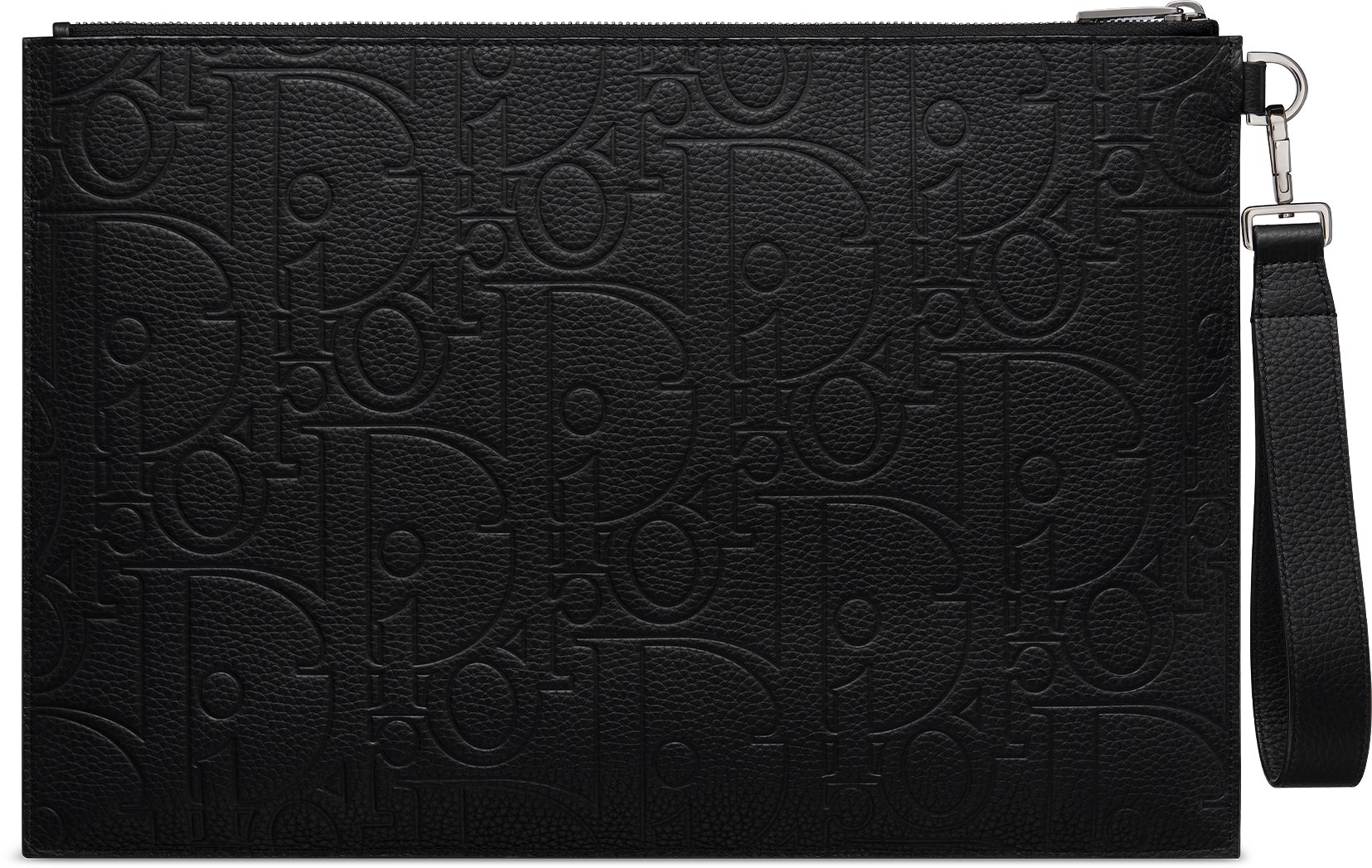 A4 Pouch Black Dior Gravity Leather and Black Grained Calfskin | DIOR