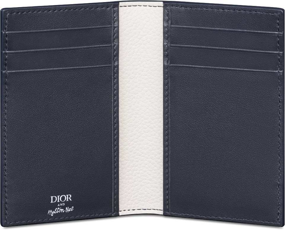 Tarjetero vertical estilo libro DIOR AND HYLTON NEL Piel de becerro ...