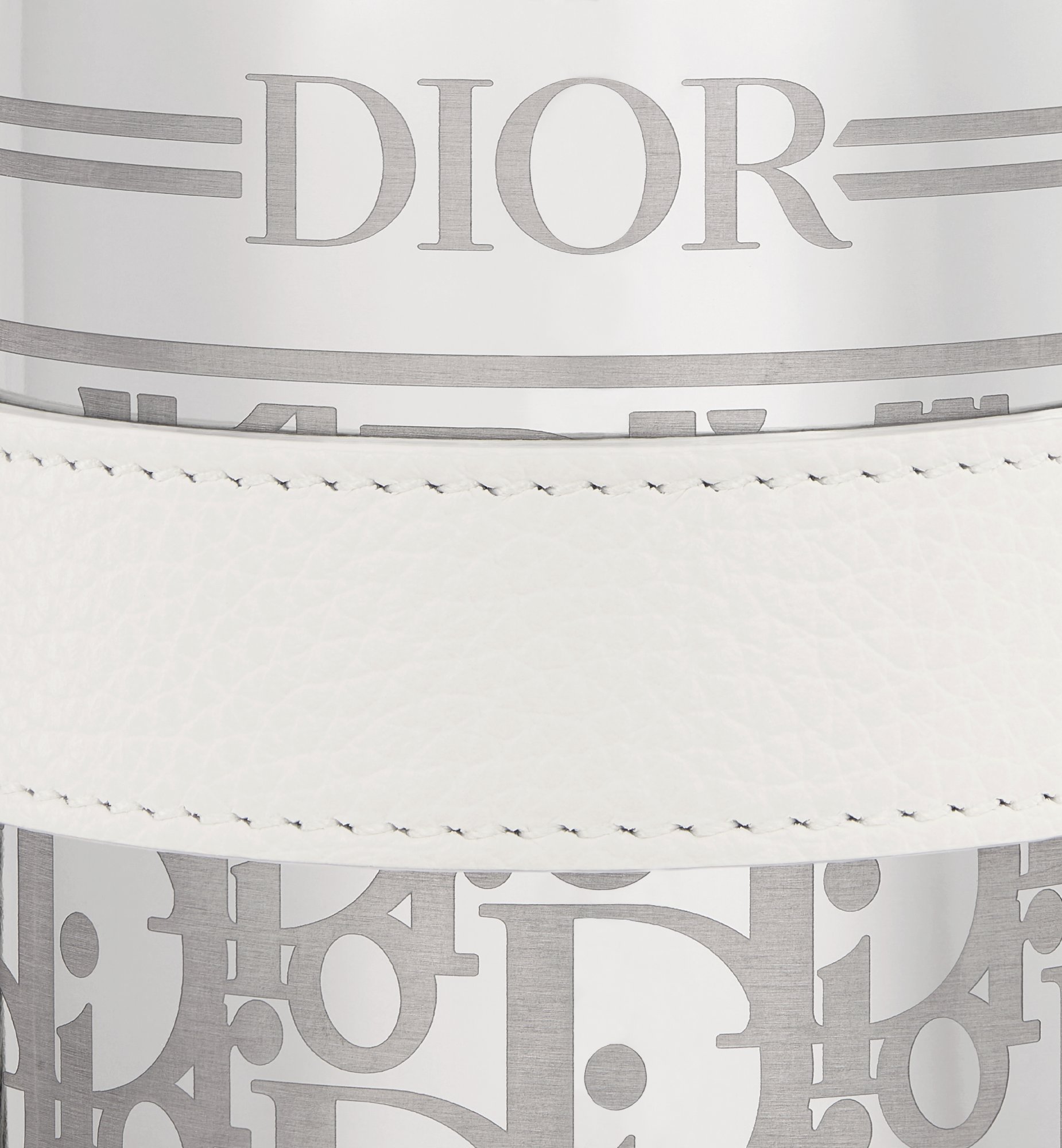 Dior Aqua Bottle with Shoulder Strap Off-White Grained Dior Aqua Bottle with Shoulder Strap Off-White Grained