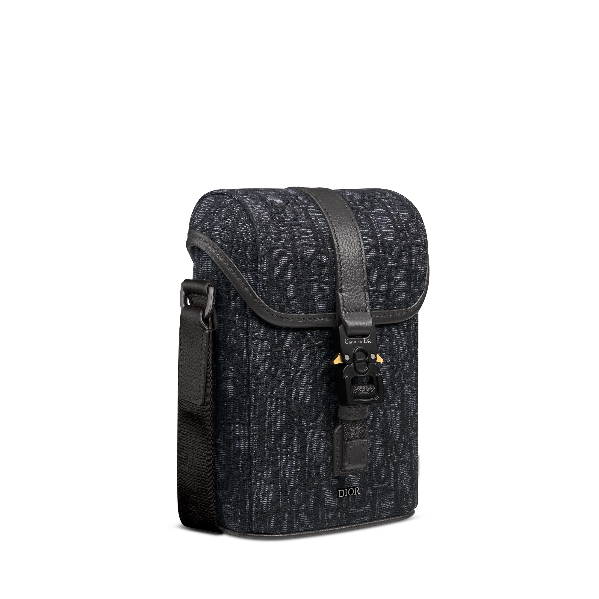 Mini Dior Hit the Road Vertical Messenger Bag with Flap Black Dior ...