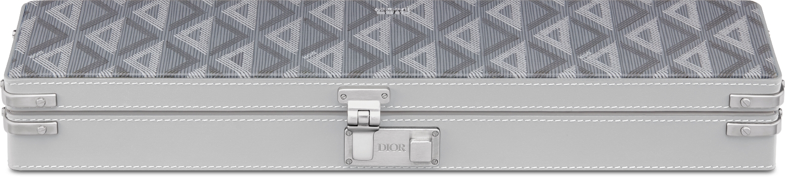 DIOR | Dior Lock チョップスティック ケース CD Diamond コーティング コットンキャンバス・スムースカーフスキン ...