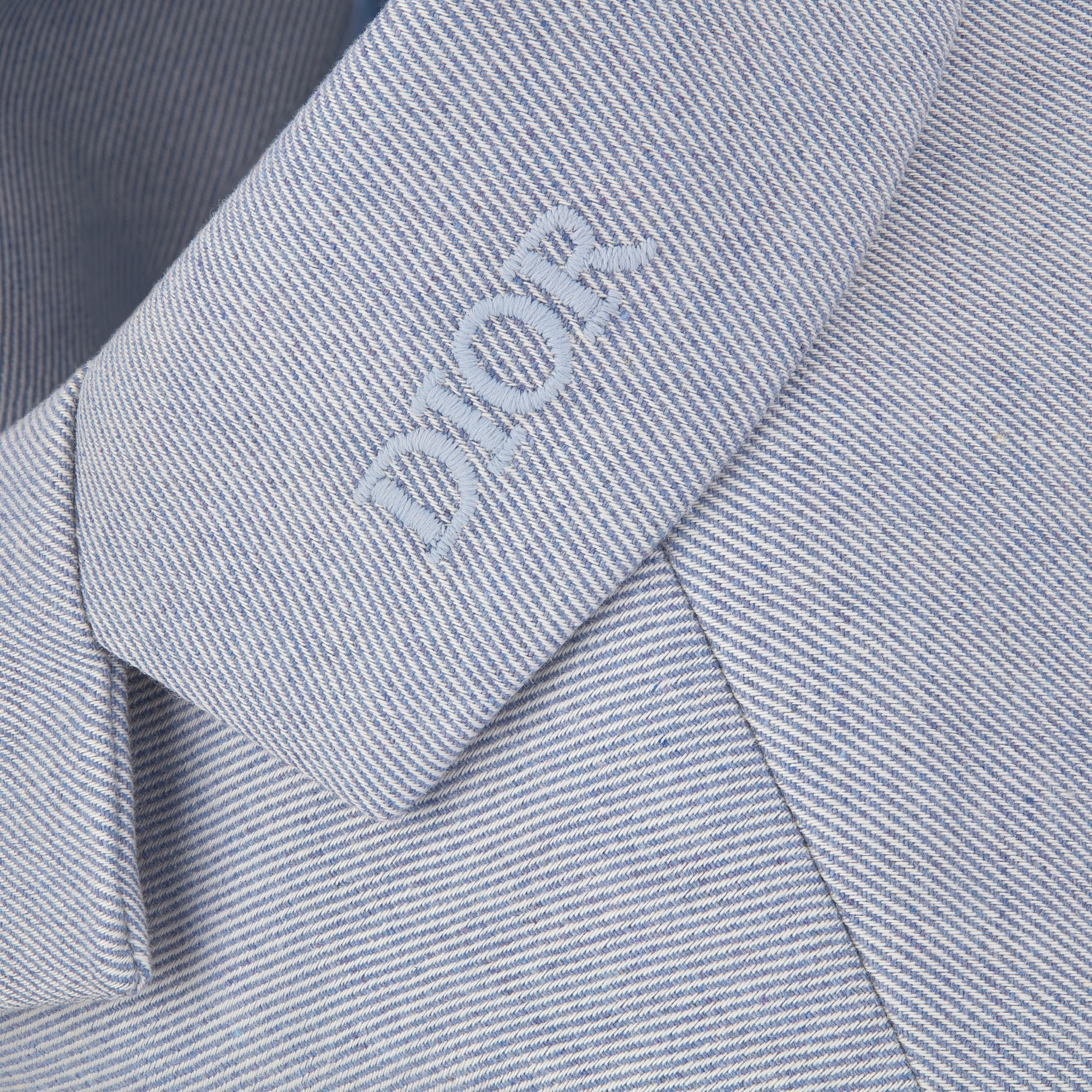 Baby Suit Jacket Blue Cotton Canvas | DIOR