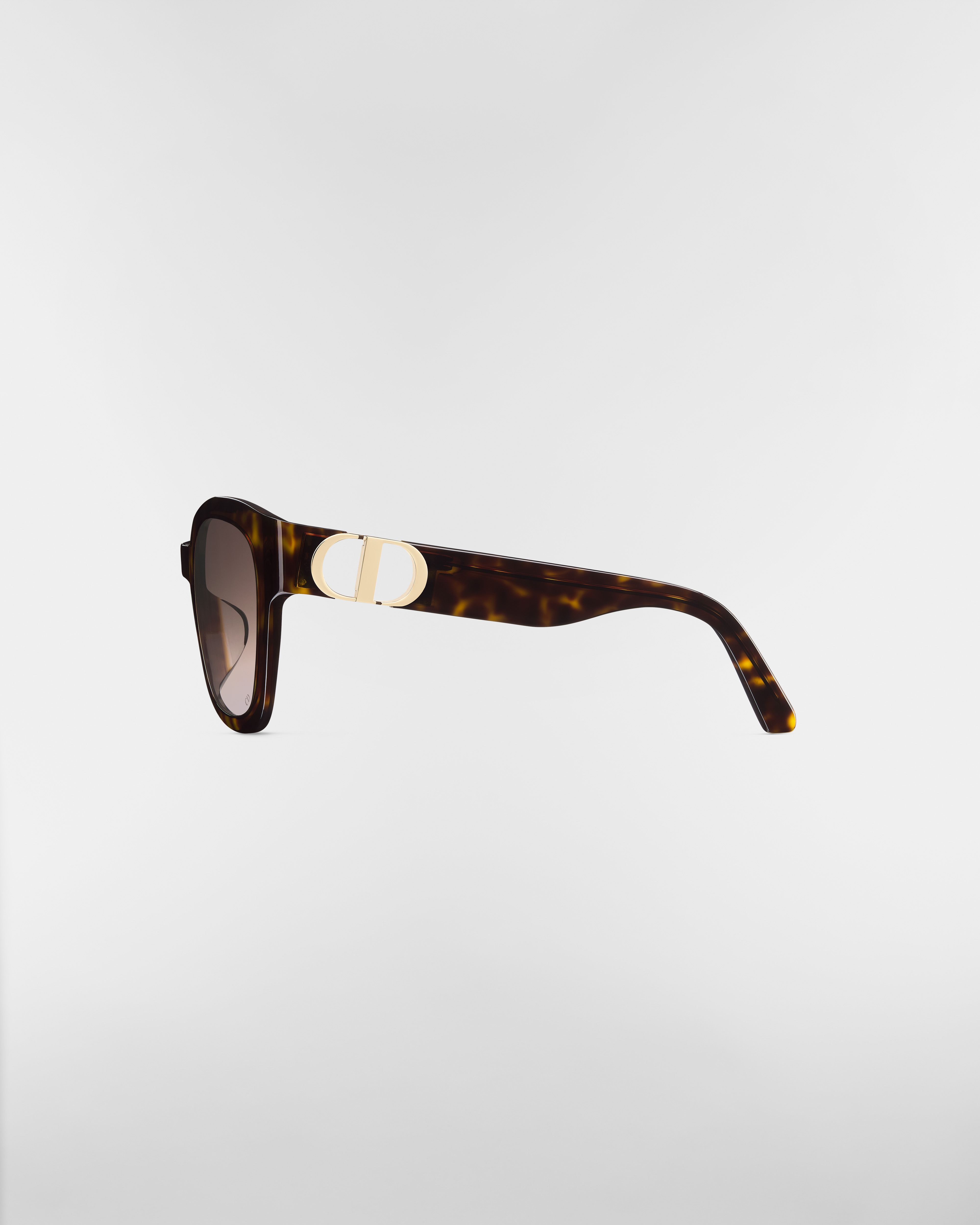 30Montaigne S10F Brown Tortoiseshell-Effect Square Sunglasses | DIOR