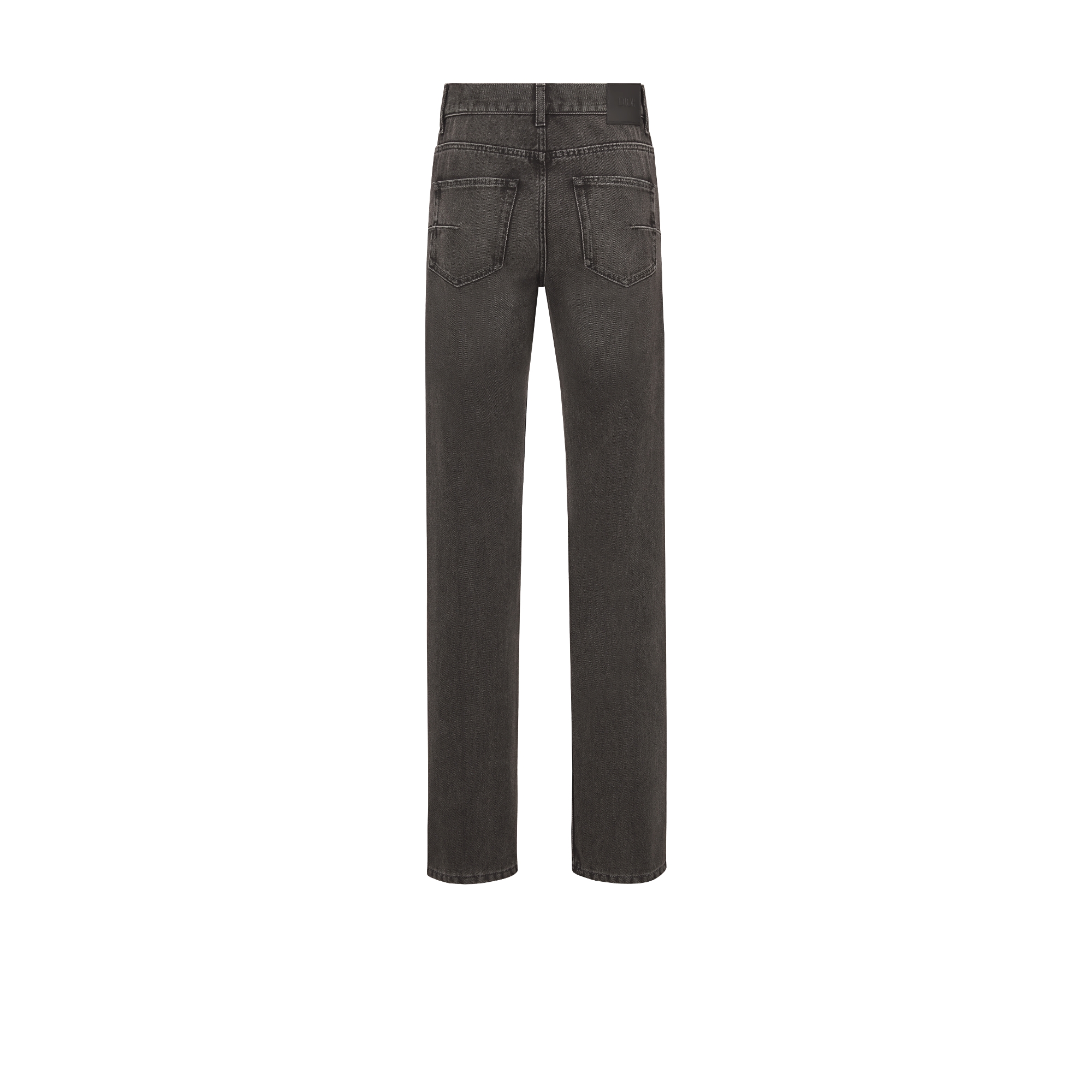 Straight Jeans Gray Cotton Twill | DIOR