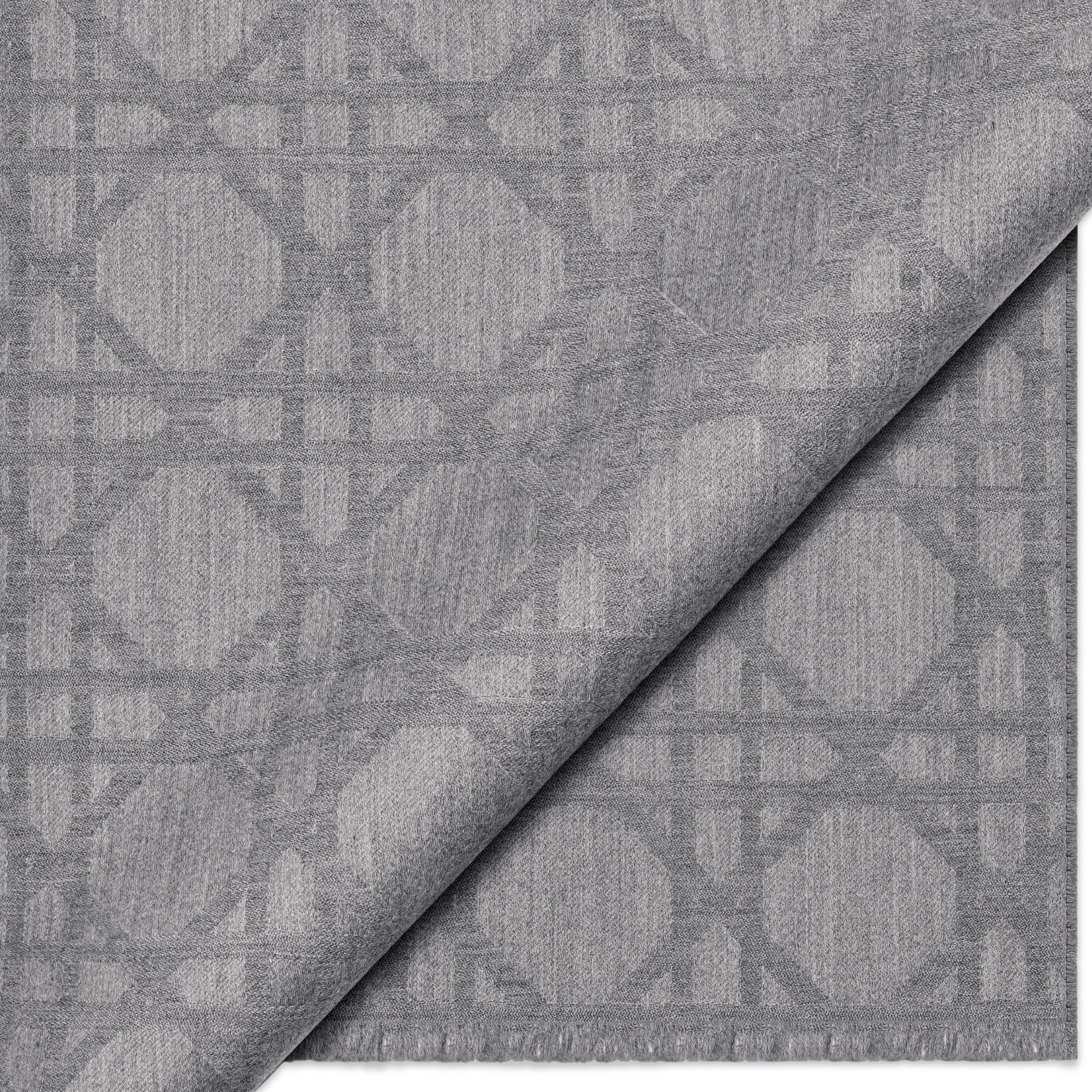 Bufanda Cannage Cachemira gris | DIOR