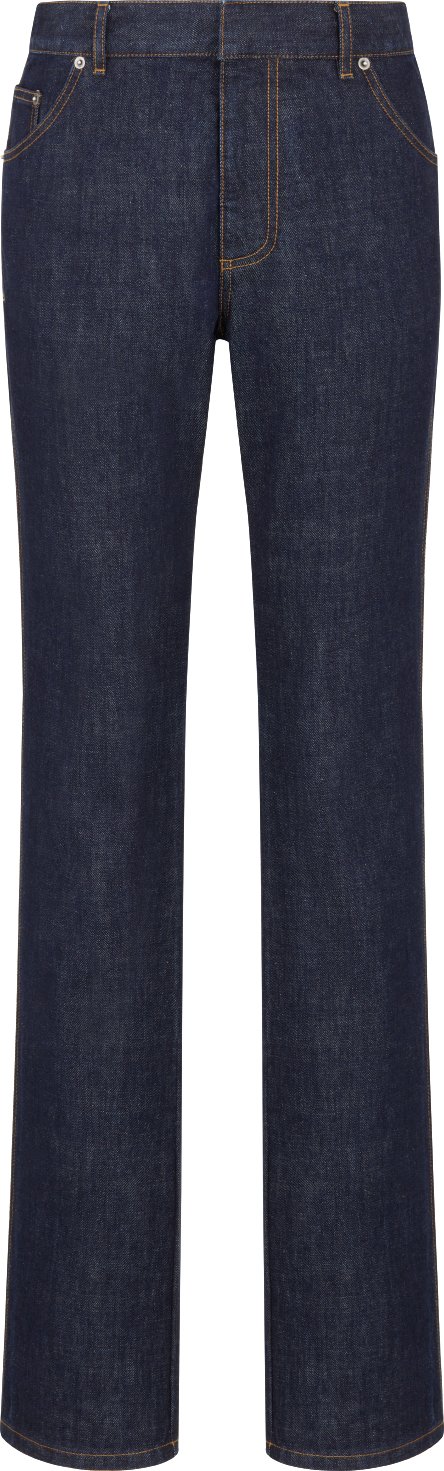 Dior 8 Regular-Fit Jeans, D09 Deep Blue Cotton Denim | DIOR