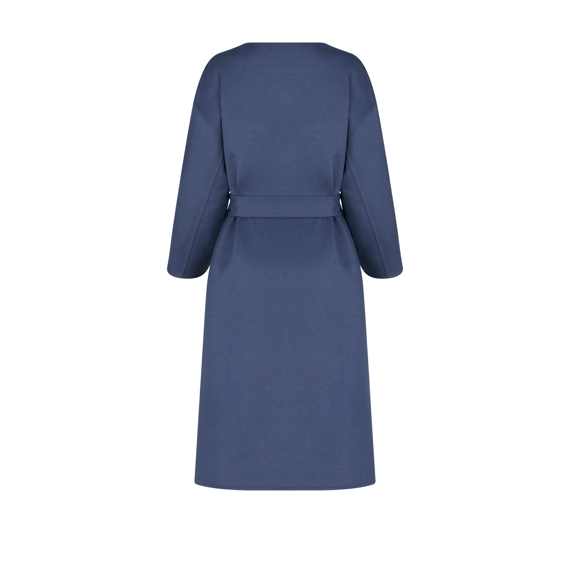 Jas met riem Marineblauwe dubbelzijdige wol- en angorablend | DIOR