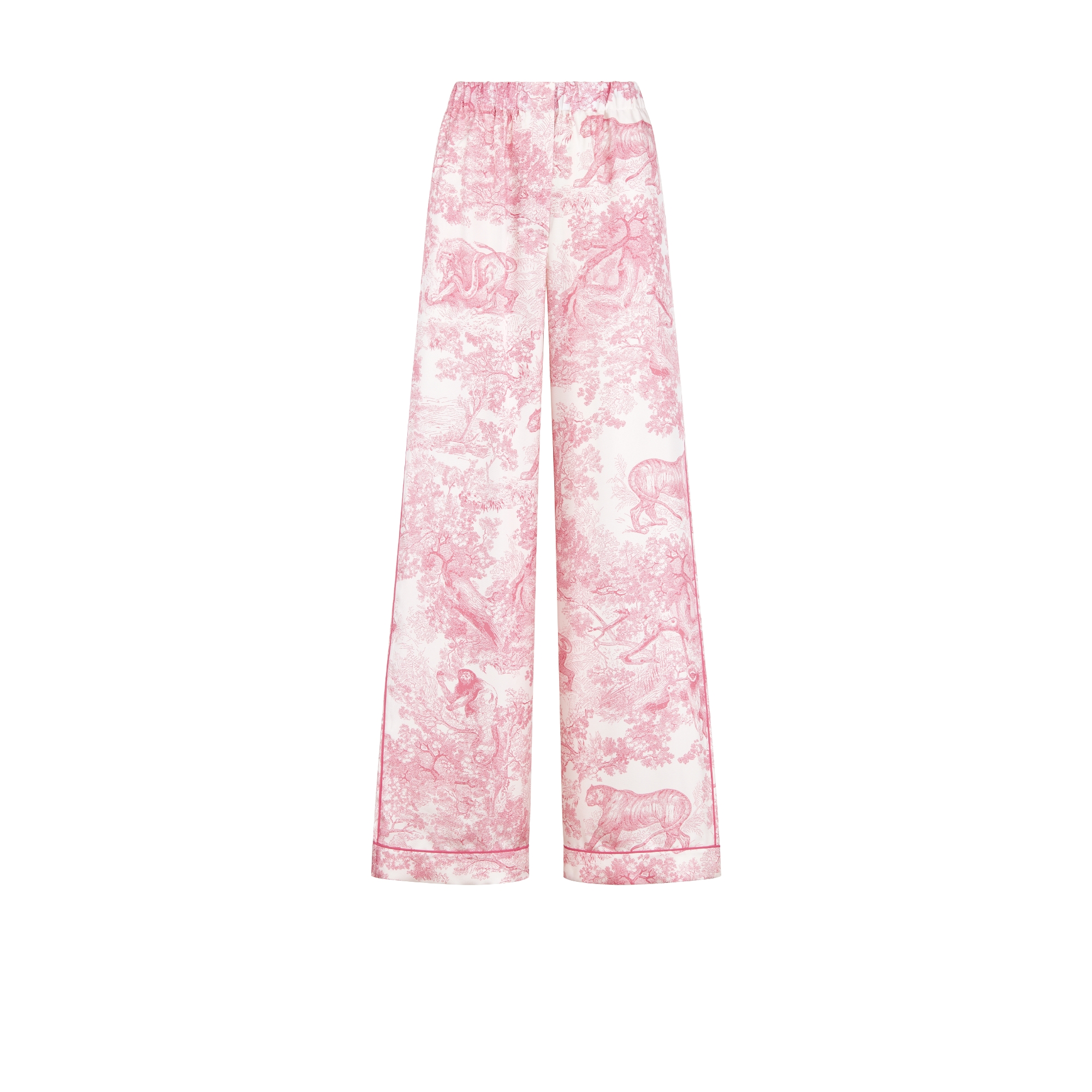 Dioriviera Pants White and Cherry Blossom Pink Toile de Jouy Sauvage ...