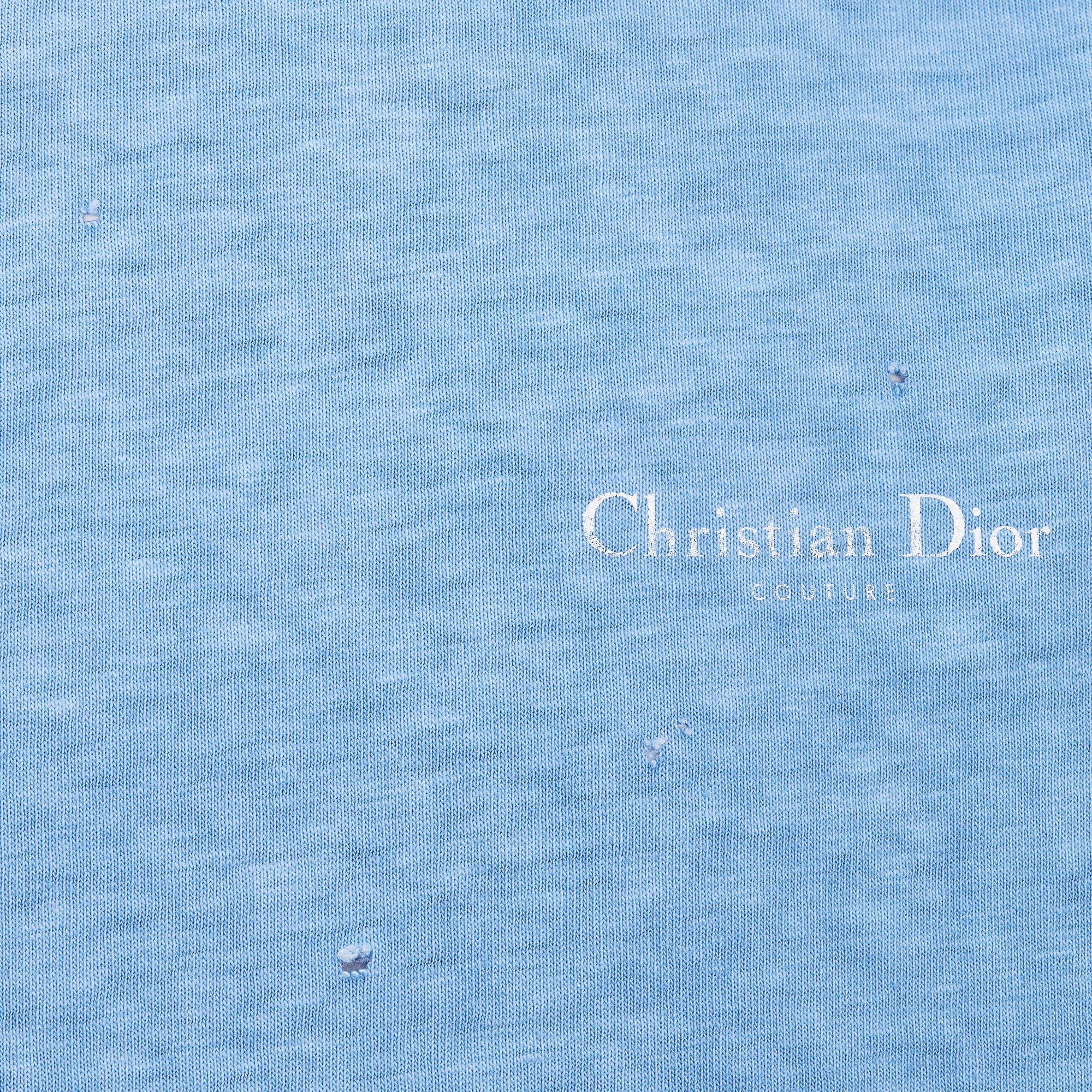 Camiseta Christian Dior Couture, corte relajado Punto de algodón azul ...