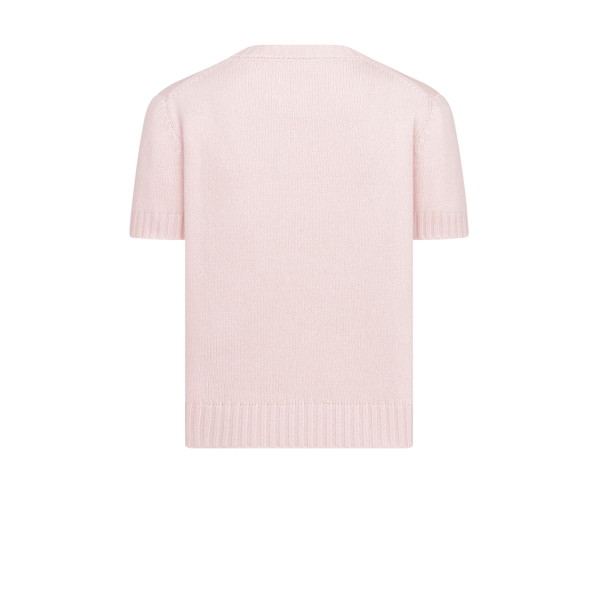 Short-Sleeved Sweater Pink Cashmere Knit | DIOR