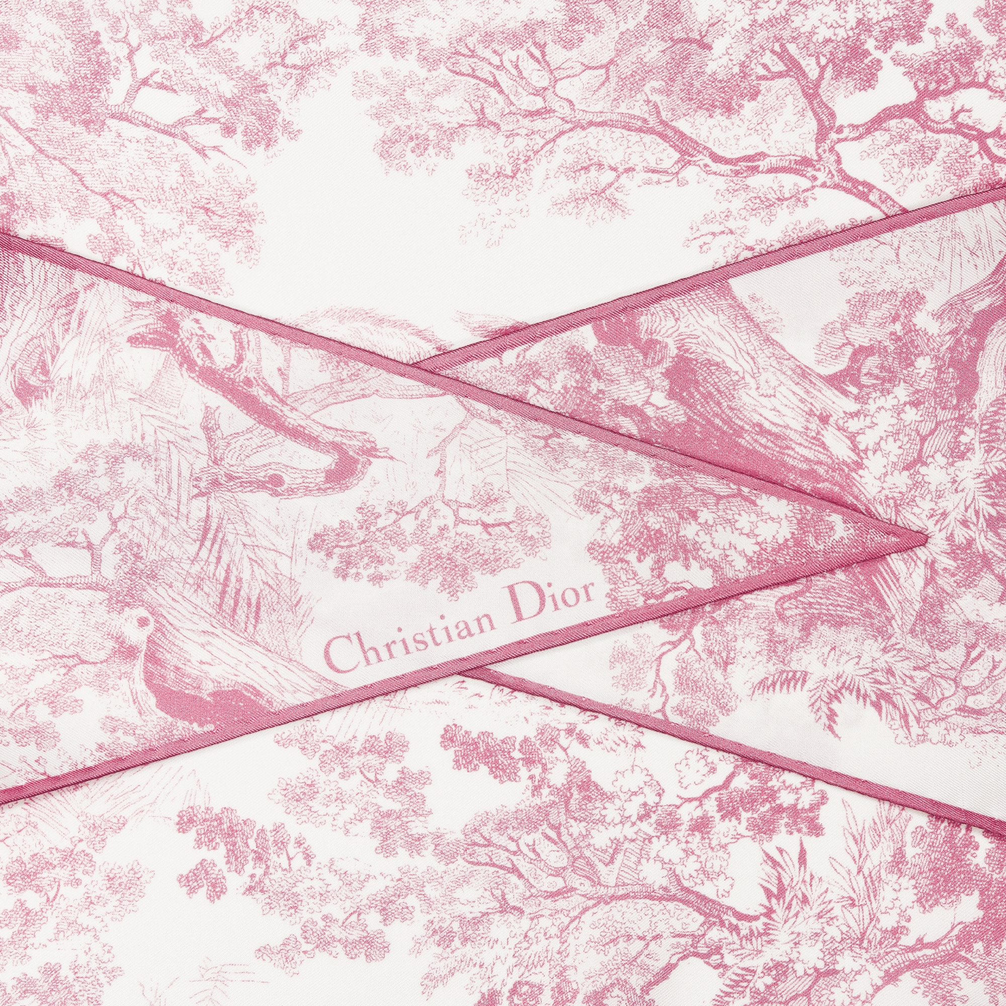 Dior Diamond Toile de Jouy Sauvage Dioriviera Twill de soie blanche et ...