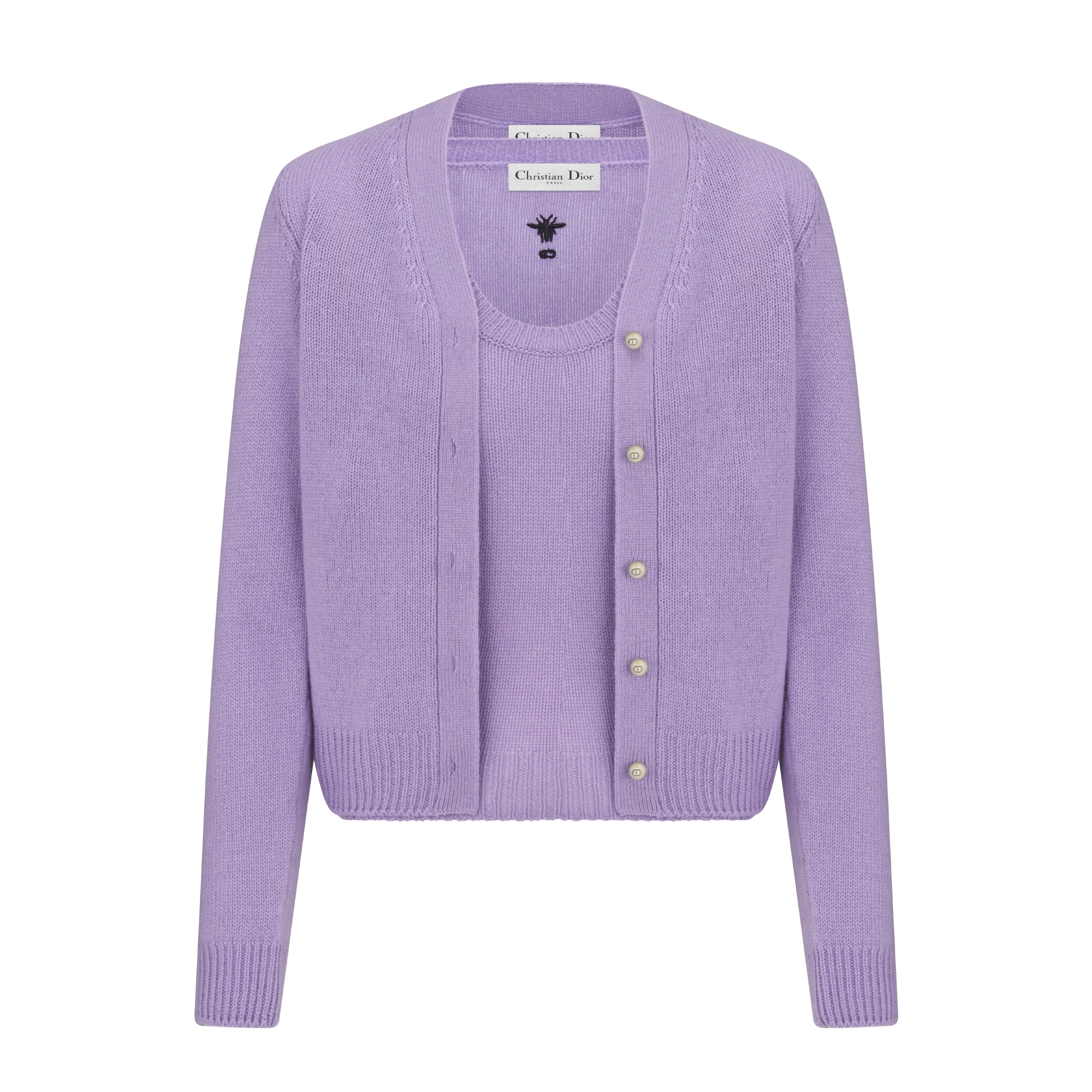 Twinset Purple Cashmere Knit | DIOR
