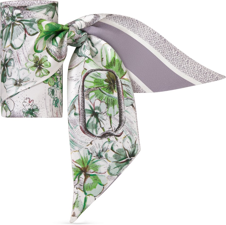 ABCDior Q Quadrilobe - Quand Vient le Soir Mitzah Scarf Ivory ...