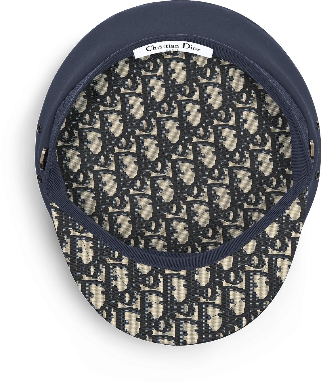 Dior Oblique Dior Travel Cap Navy Blue Technical Cotton | DIOR