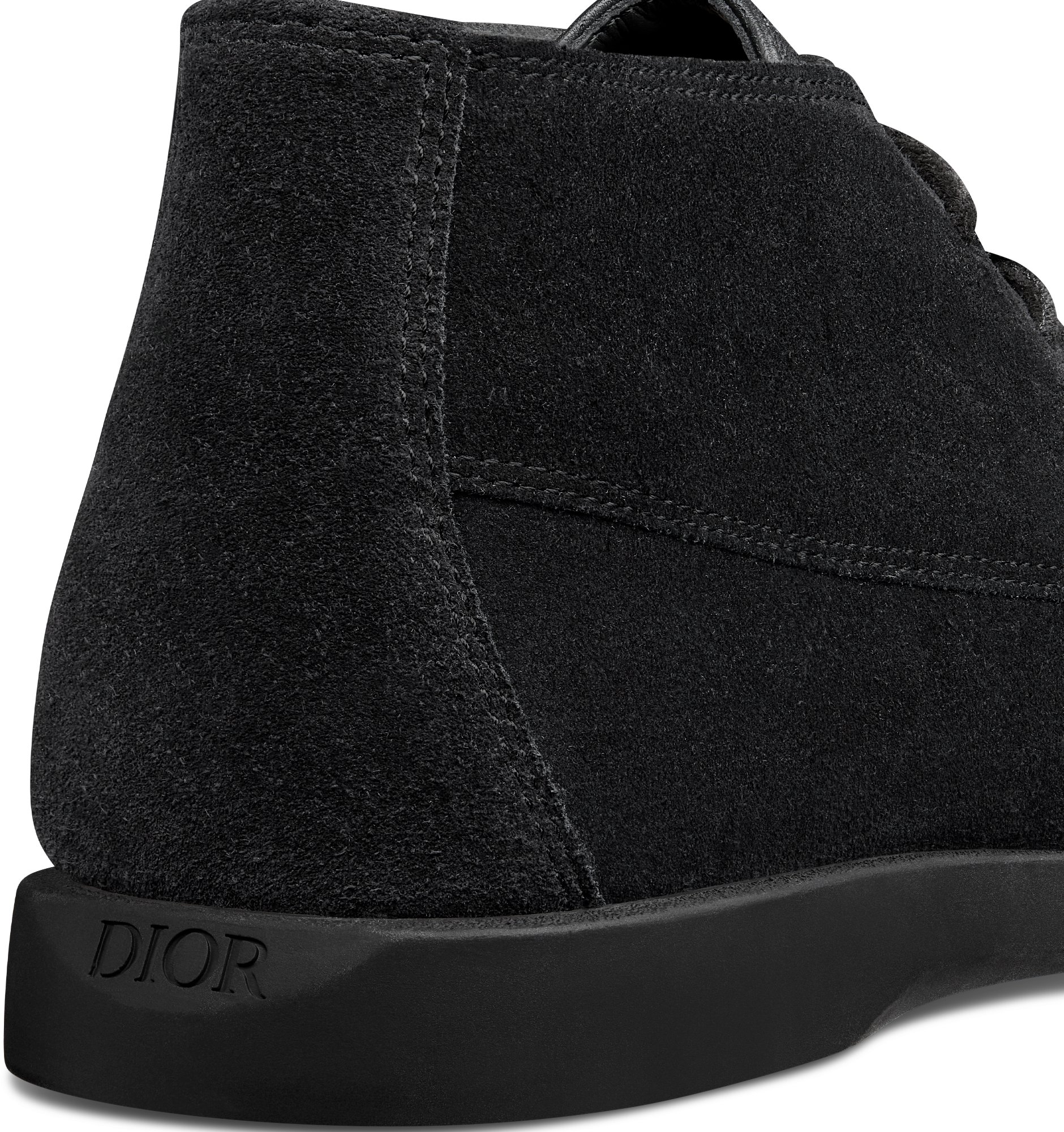 Dior Granville Chukka Boot Black Suede and Black Dior Oblique Jacquard ...