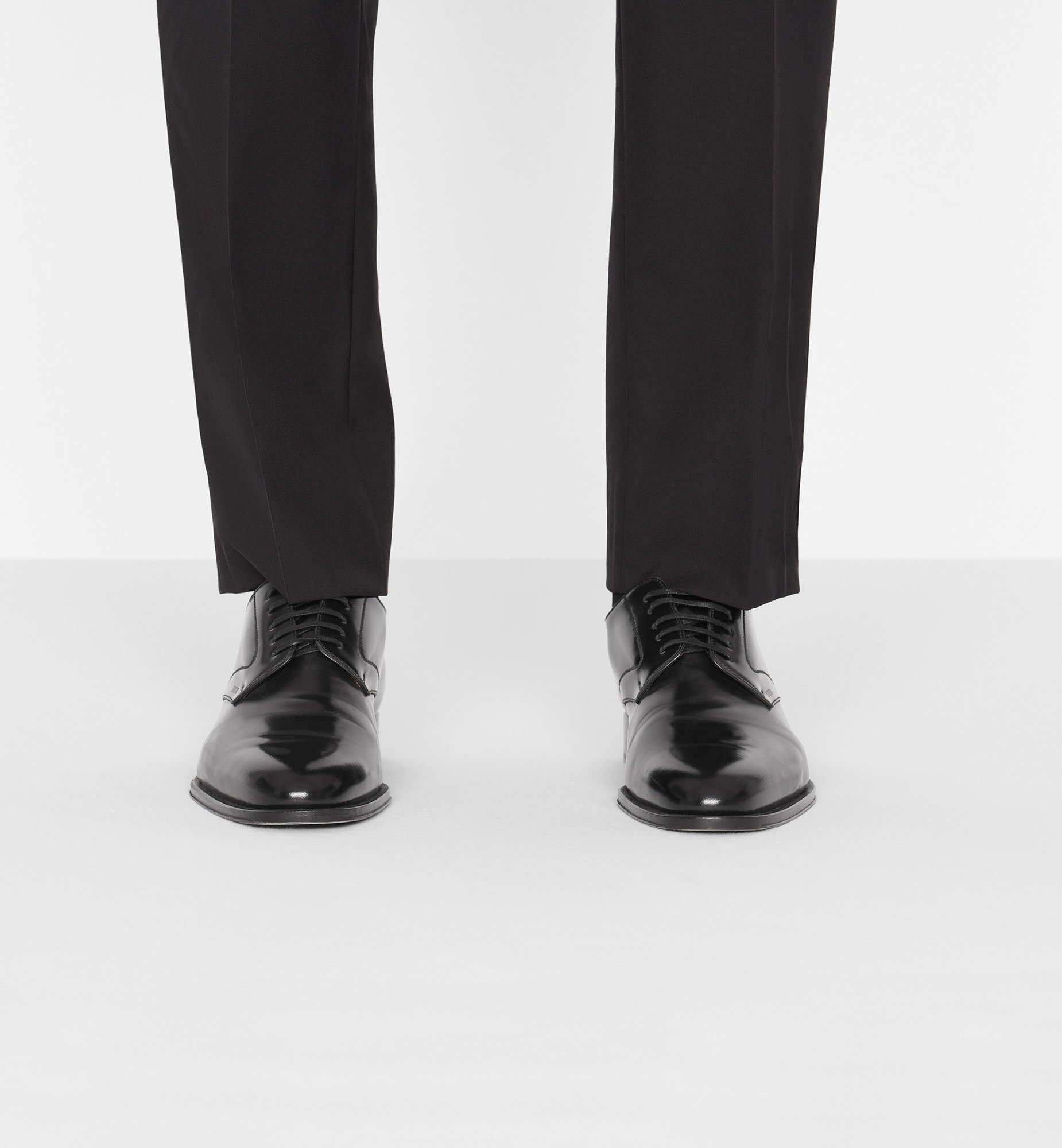 Dior Timeless Derby Shoe Black Polished Calfskin | DIOR