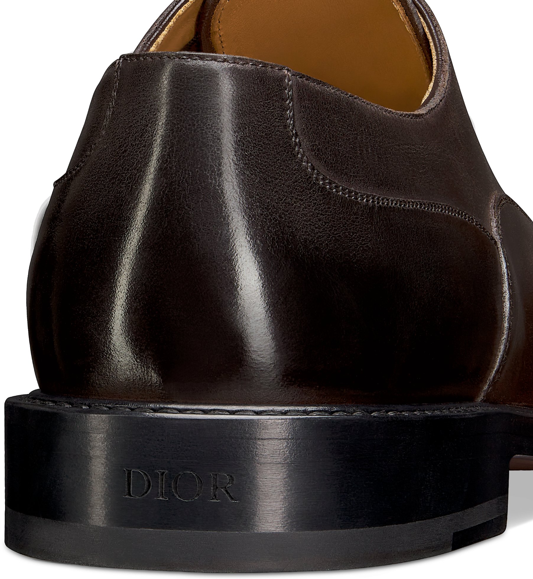 Dior Embassy Oxford Shoe Brown Calfskin with Patina Finish | DIOR