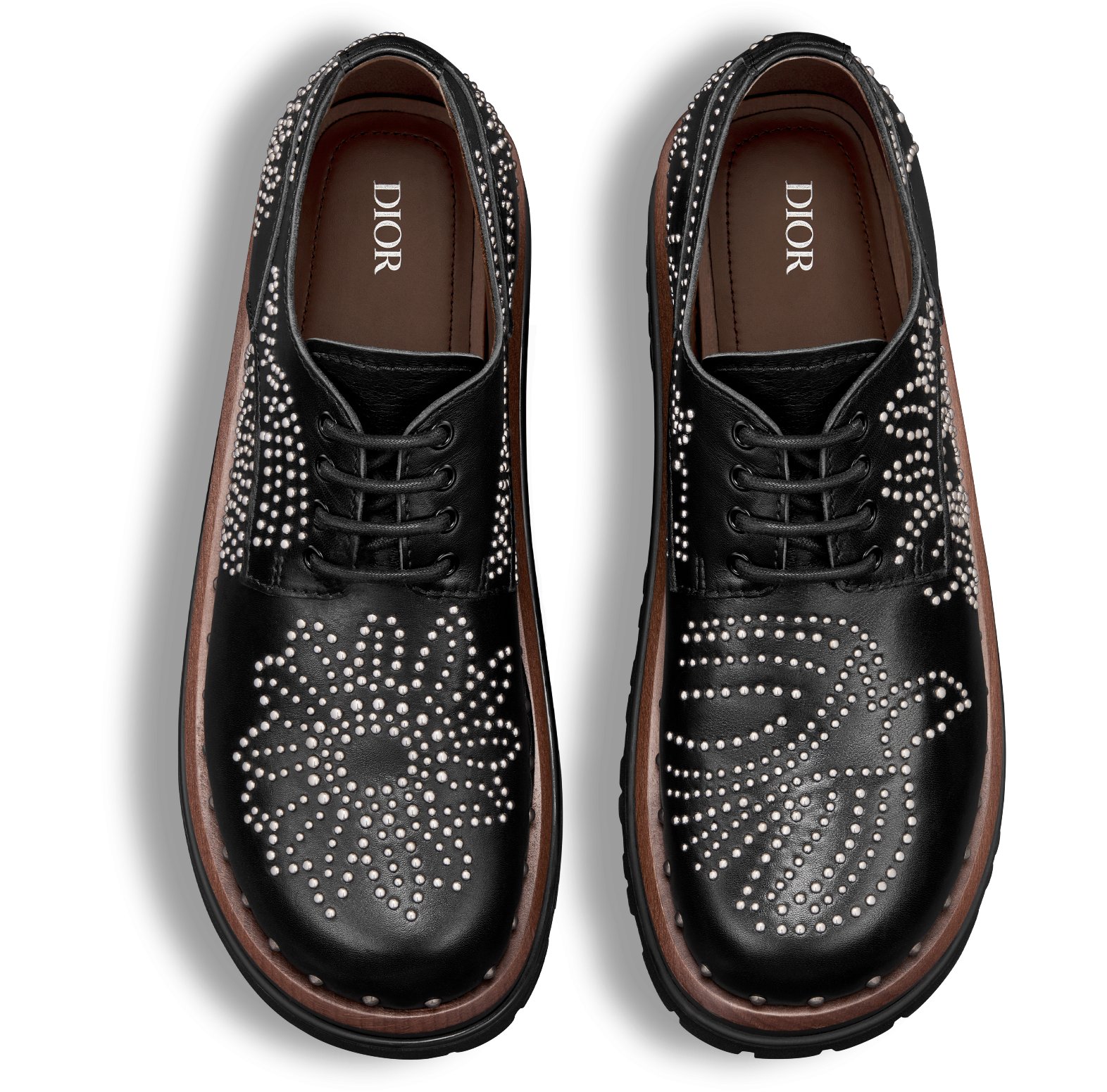 DIOR | DIOR AND HYLTON NEL Dior Cape Town ダービーシューズ スムースカーフスキン & スタッズ