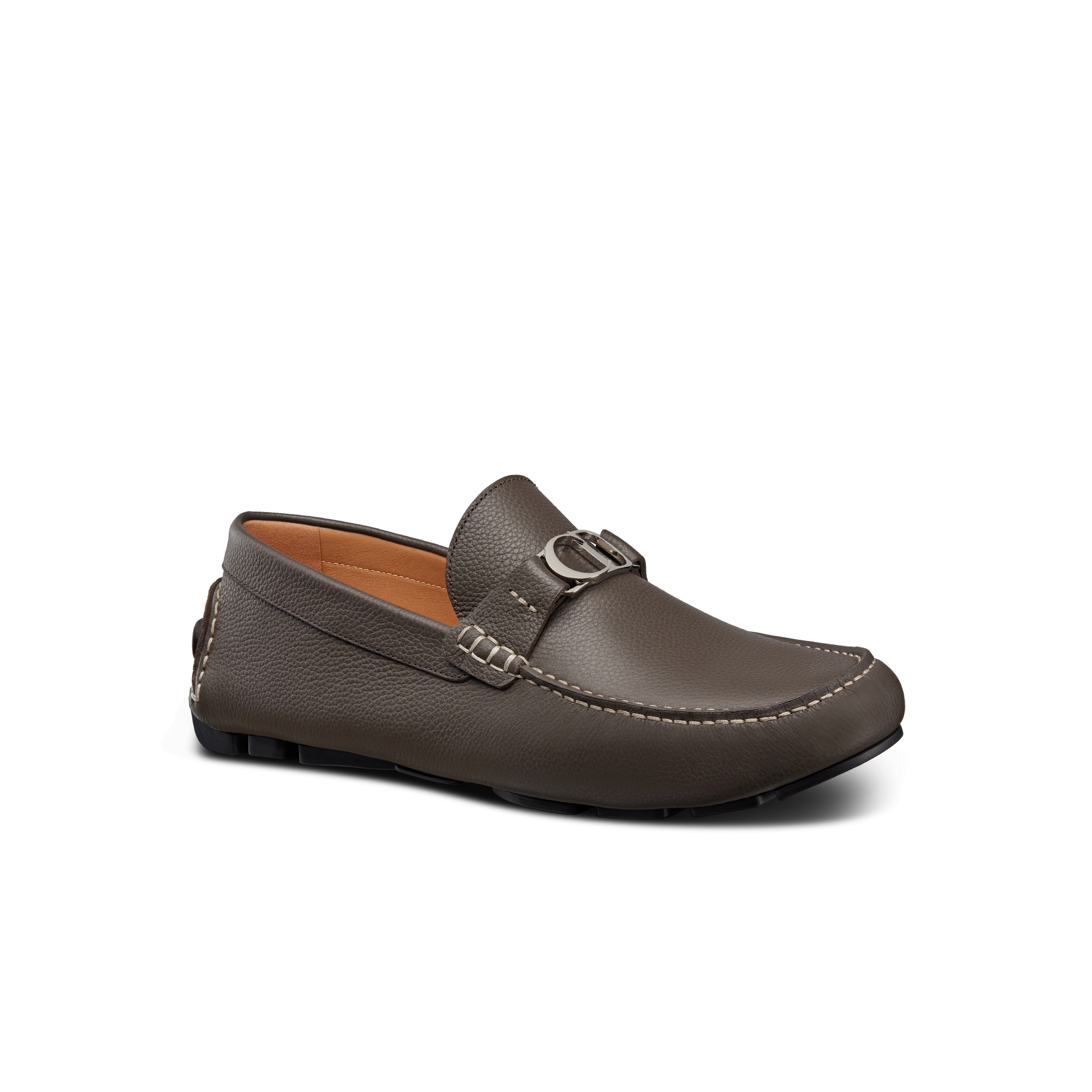 Dior Odéon Loafer Ebony Grained Calfskin | DIOR