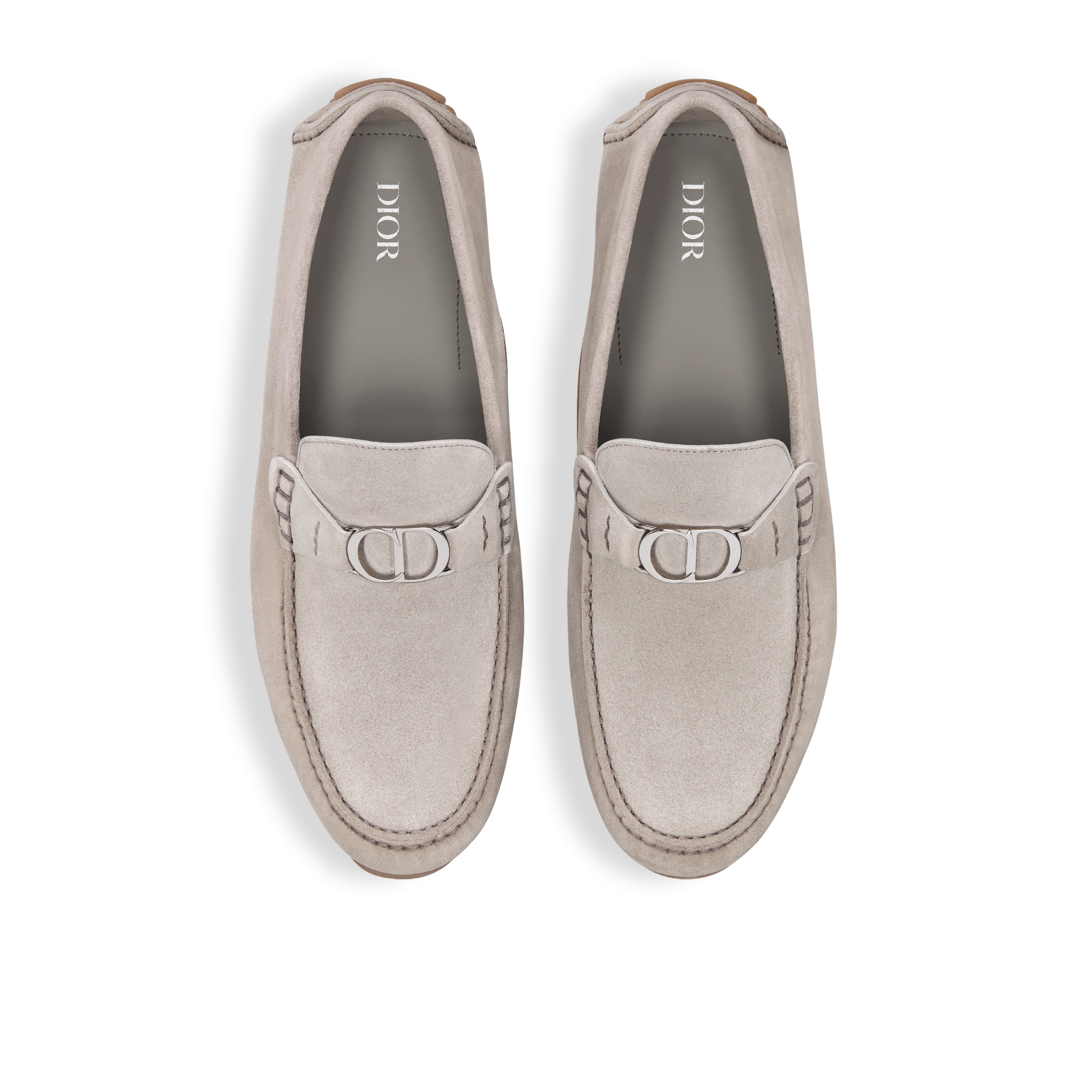Dior Odéon Loafer Gray Suede | DIOR