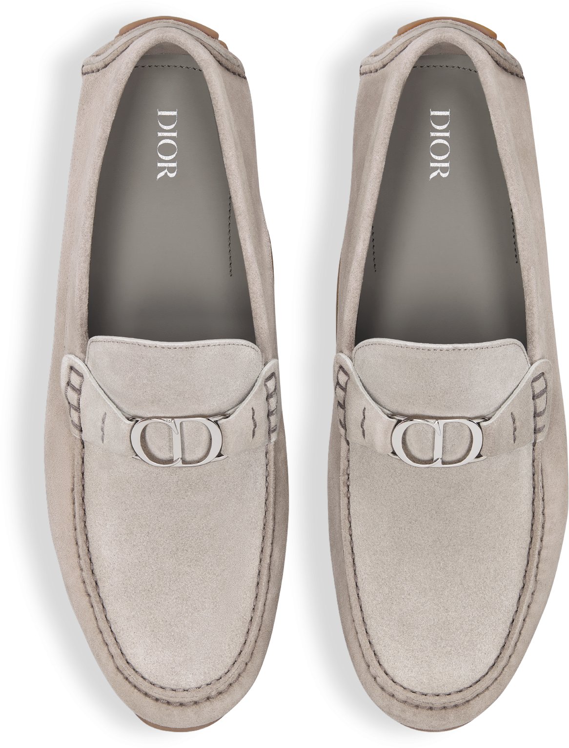 Mocassin Dior Odéon Suède gris | DIOR