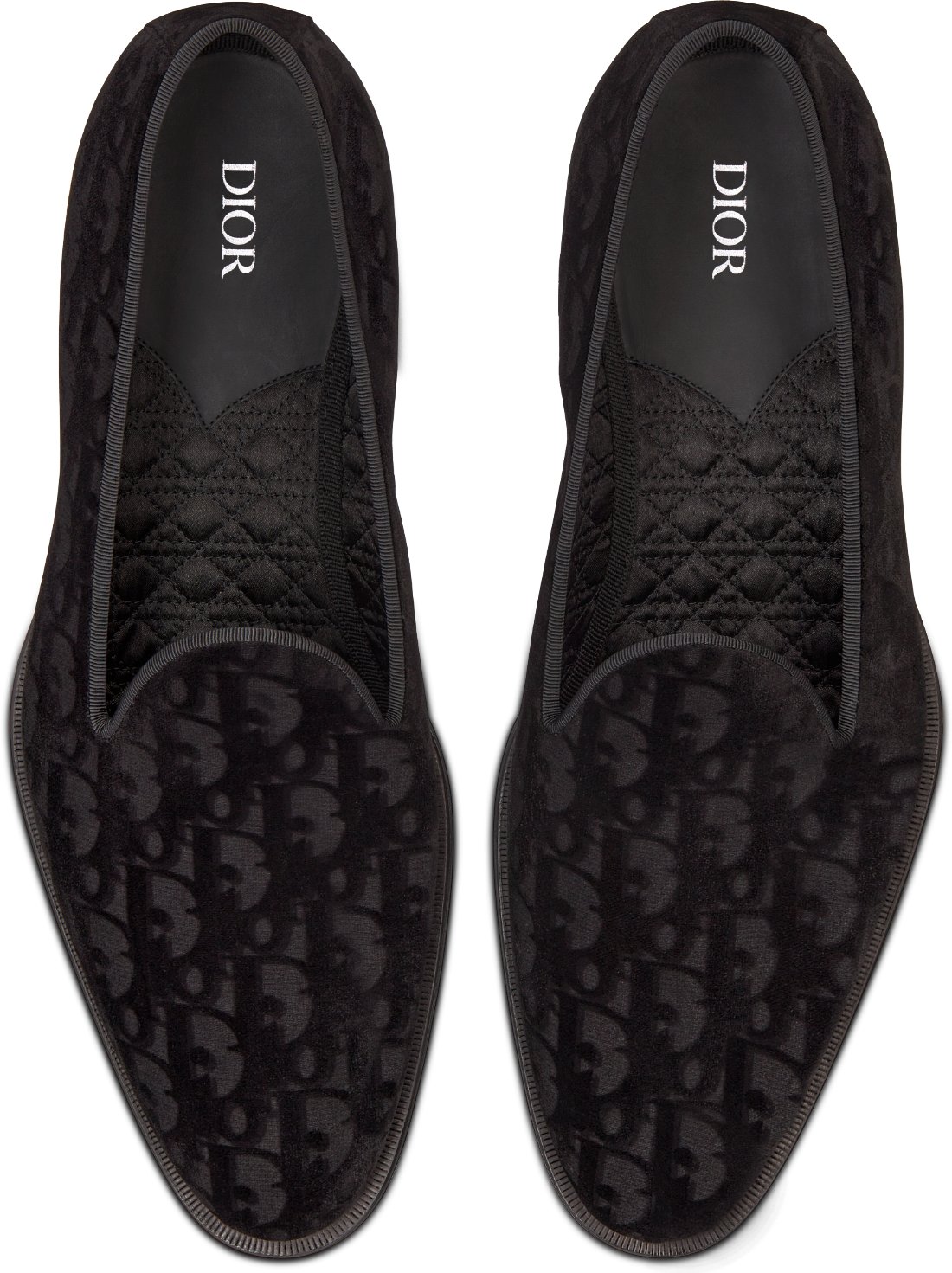 Dior Timeless Loafer Black Dior Oblique Velvet | DIOR