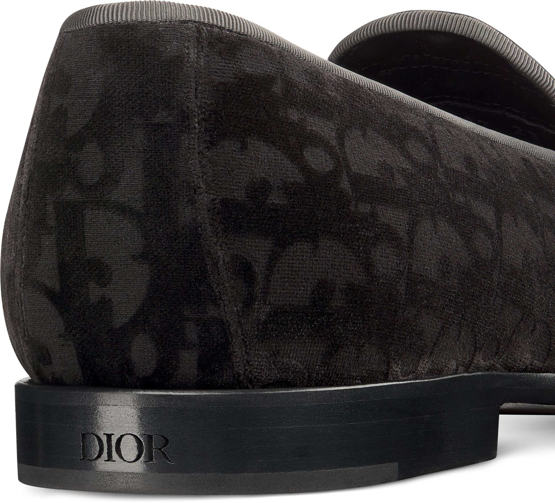 Dior Timeless Loafer Black Dior Oblique Velvet | DIOR