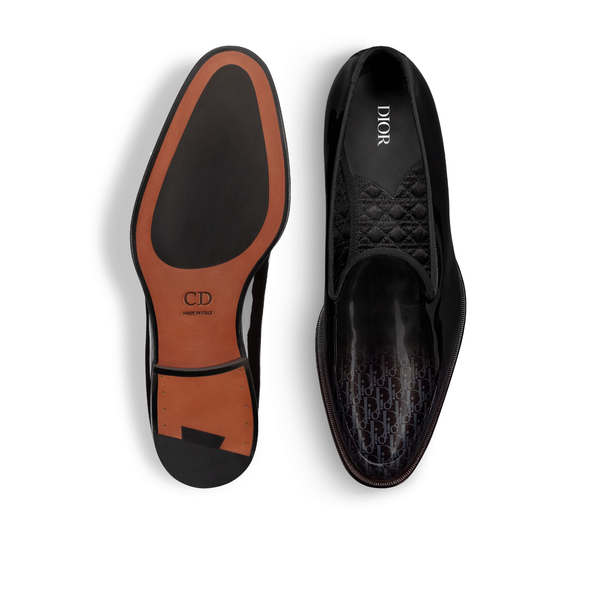 Dior Timeless Loafer Gray and Black Patina Calfskin with Dior Oblique ...