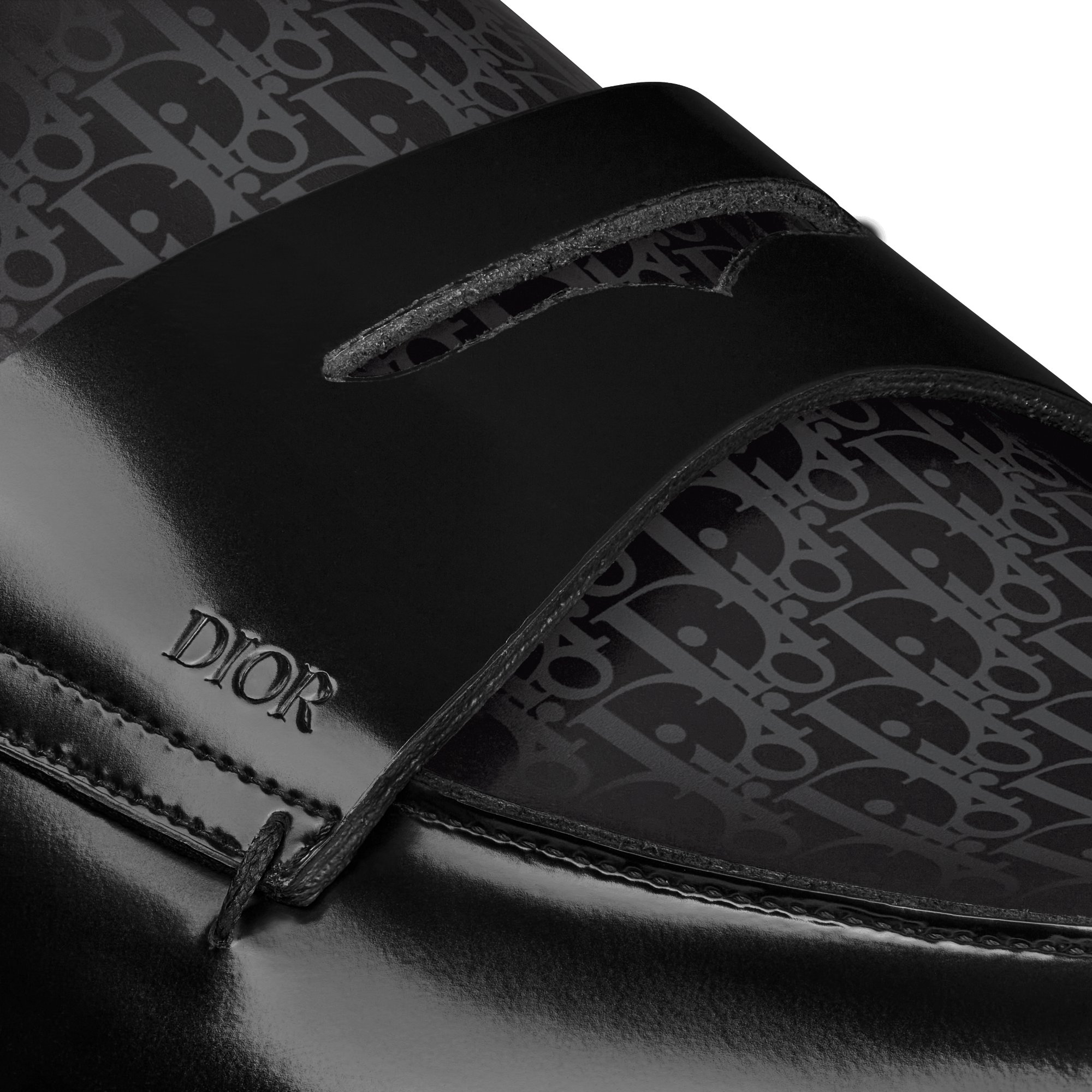Dior Timeless Loafer Black Polished Calfskin with Dior Oblique Gradient ...