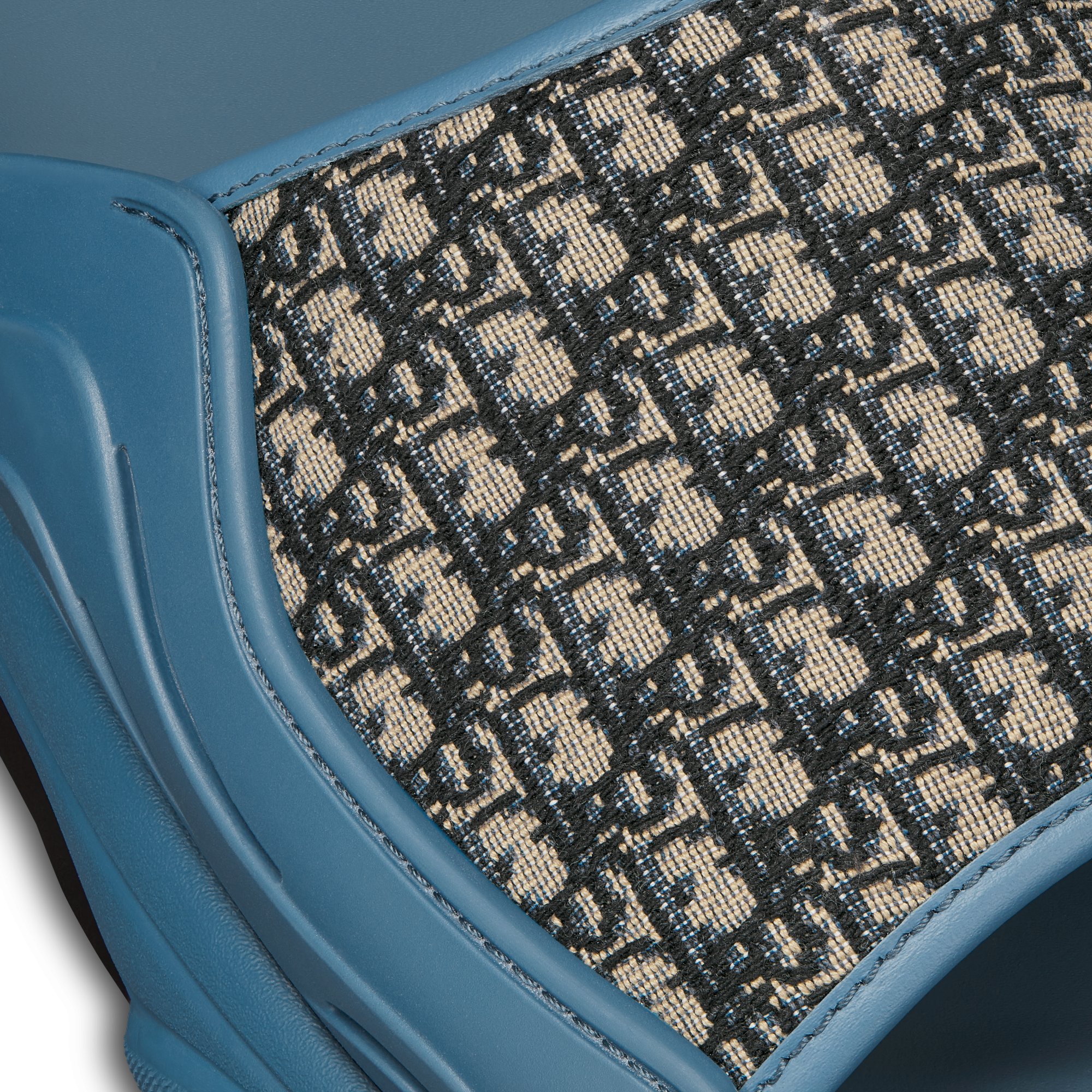 Dior H-Town Sandal Blue Rubber with Beige and Black Dior Oblique ...