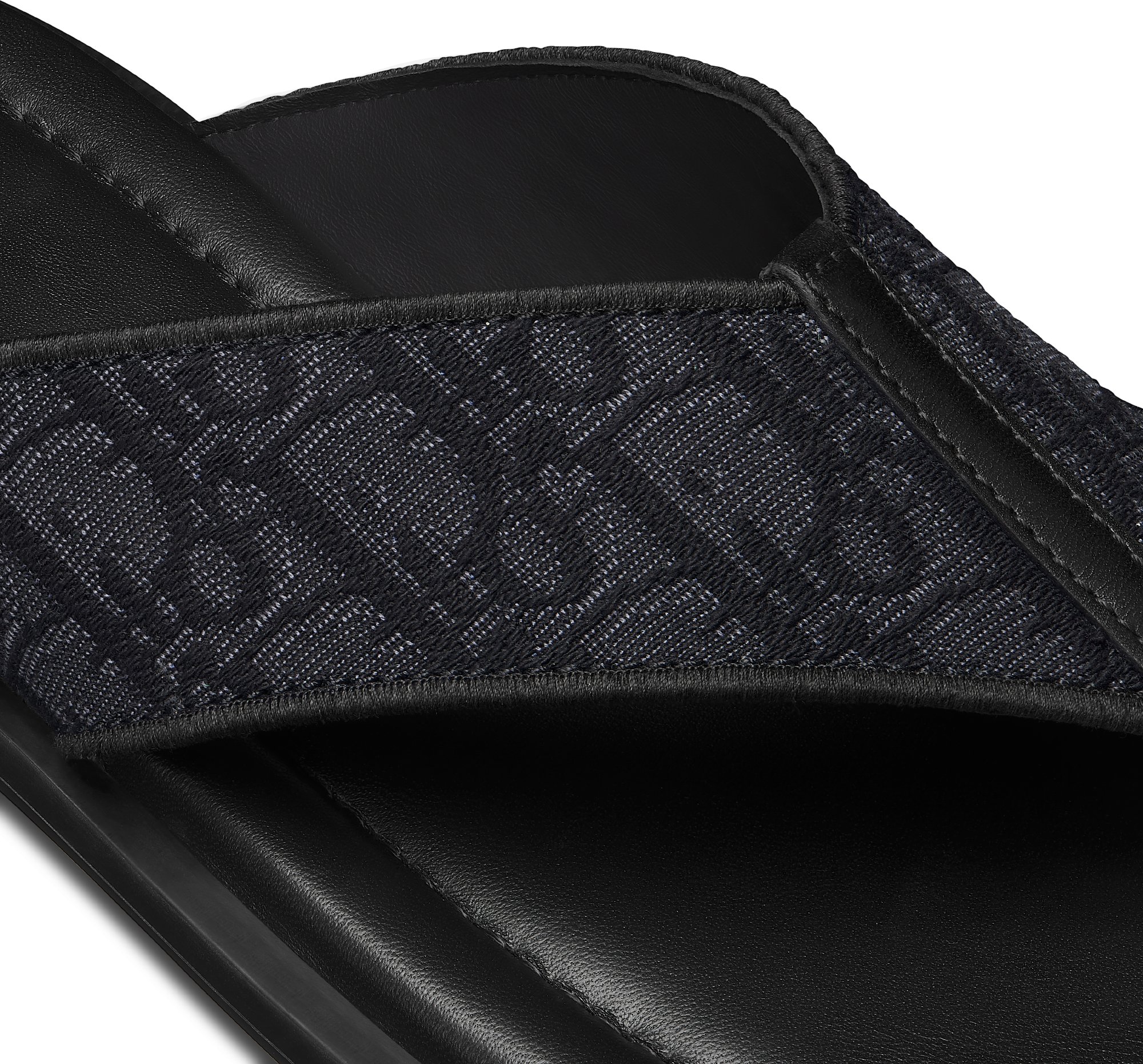 Dior Alias Thong Sandal Black Dior Oblique Jacquard | DIOR