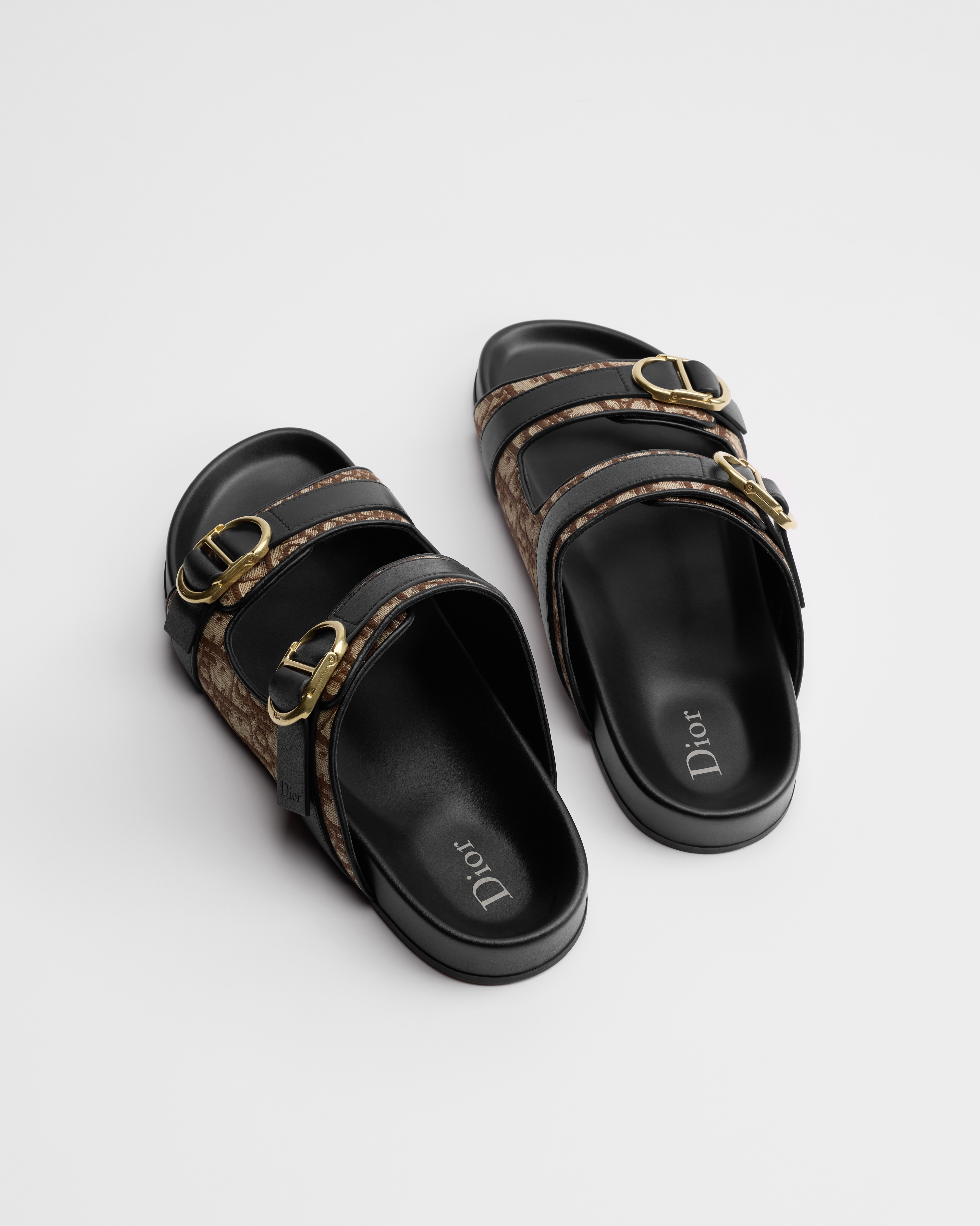 Dior Aqua Sandal Brown Dior Oblique Jacquard | DIOR