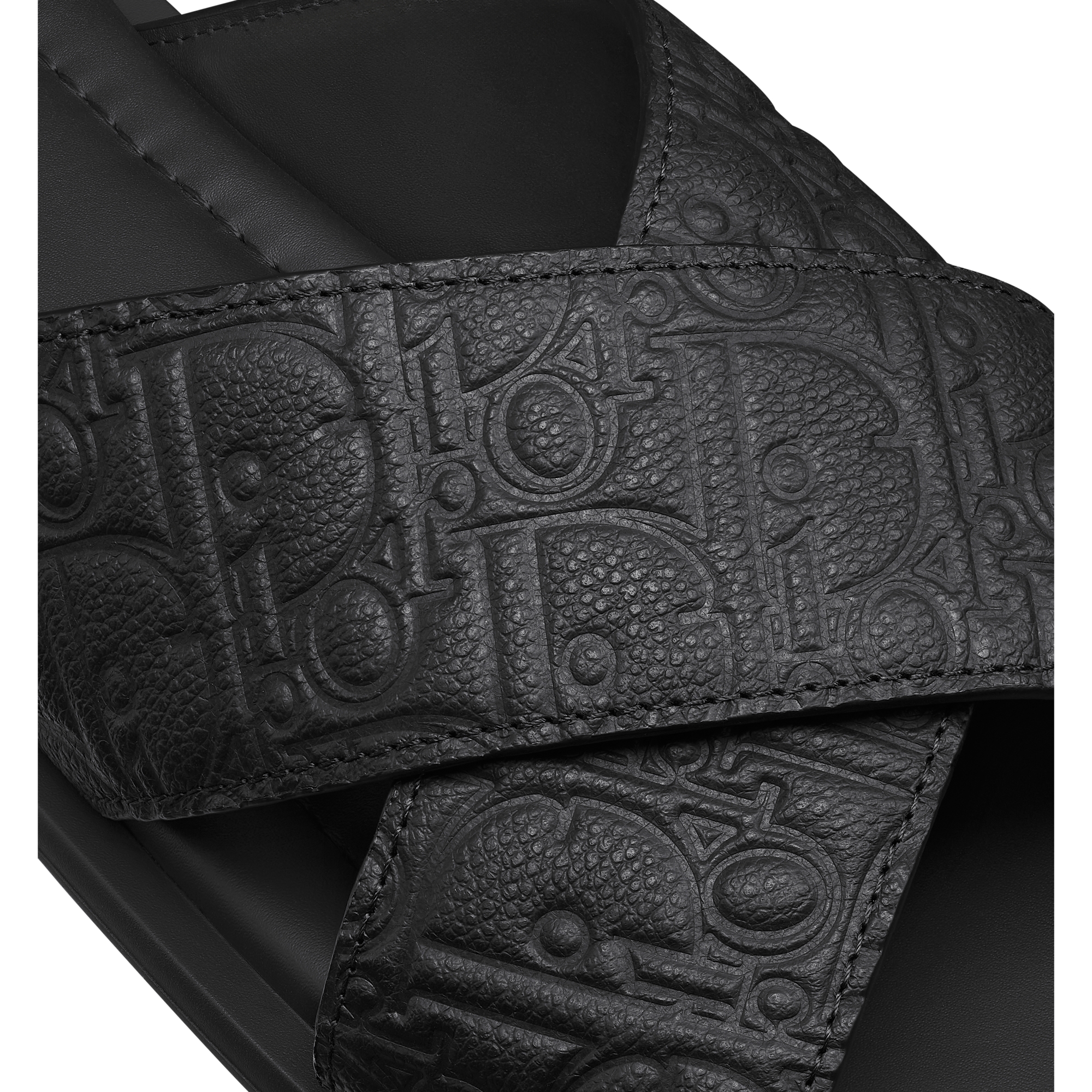 Dior Alias Sandal Black Dior Gravity leather | DIOR