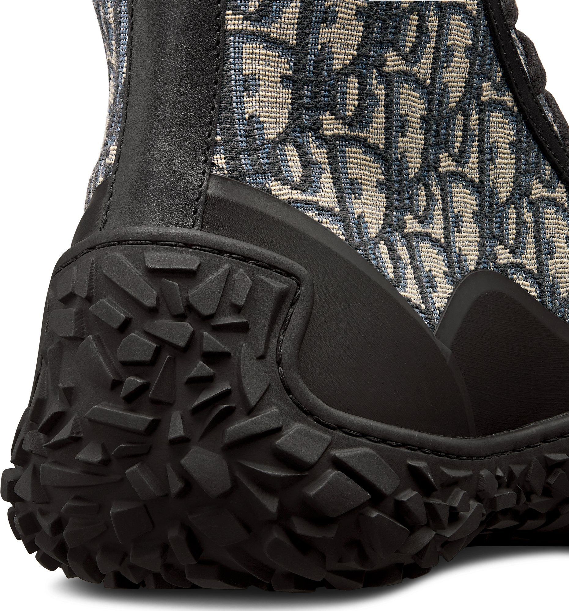 Sneaker de caña alta B28 Dior Oblique en jacquard beige y negro y goma ...