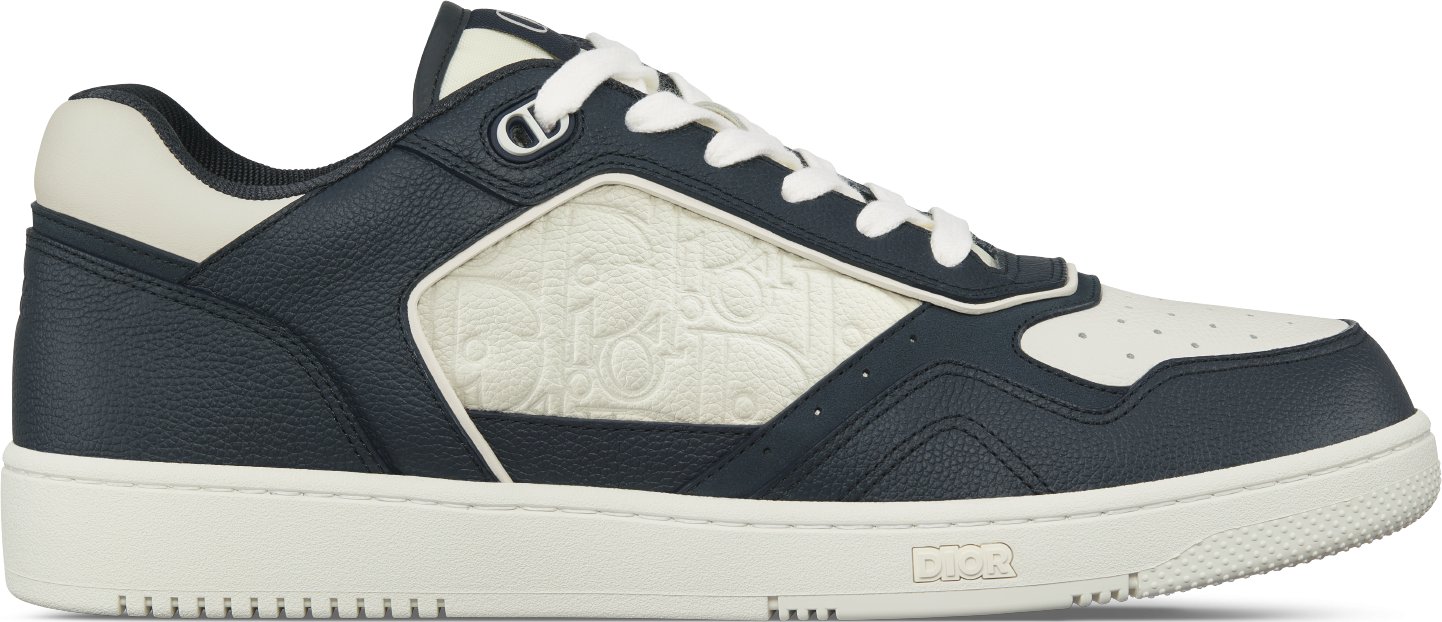 B27 Uptown Low-Top Sneaker Black Grained Calfskin and Black Dior ...