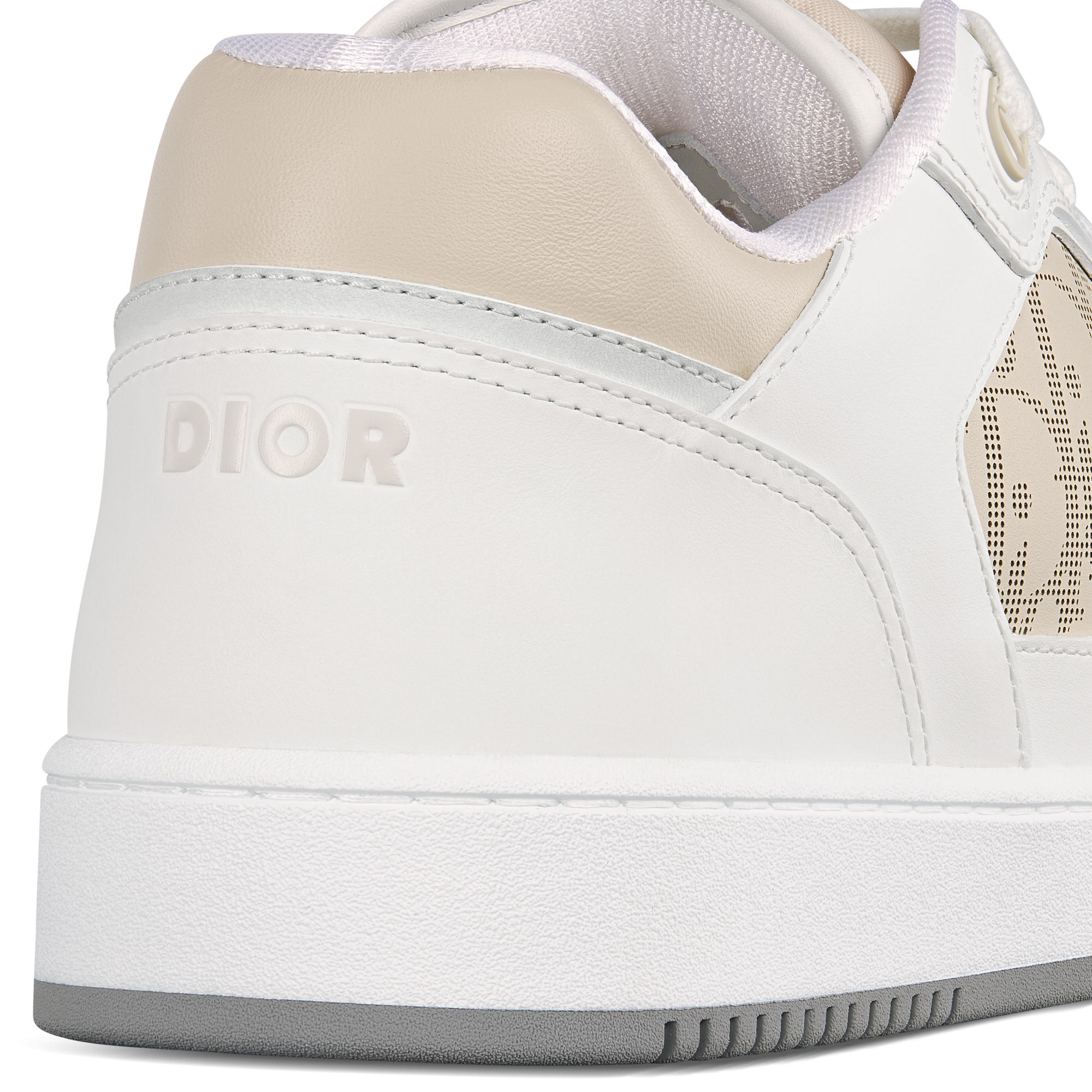 B27 Uptown Low-Top Sneaker White and Beige Smooth Calfskin with Beige ...