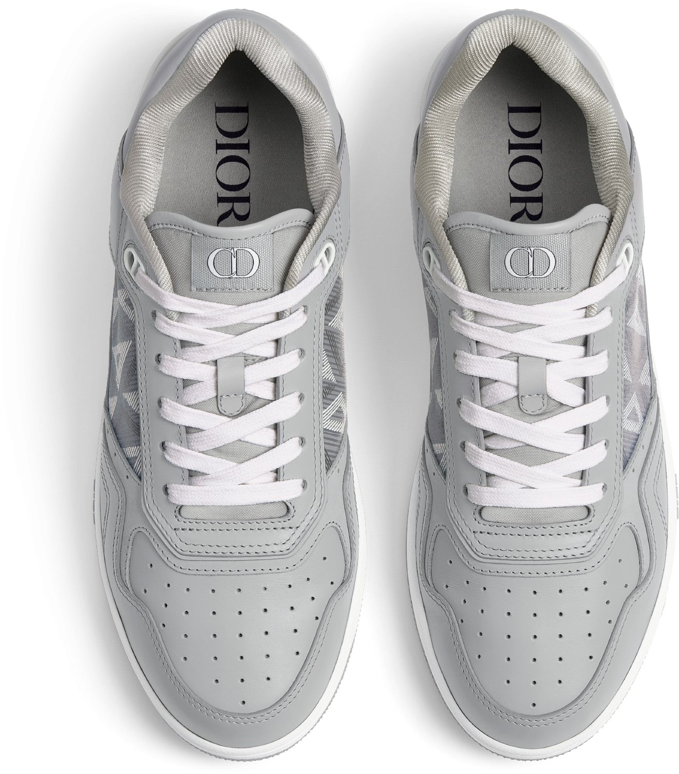 B27 Uptown Low-Top Sneaker Dior Gray Smooth Calfskin and Dior Gray ...