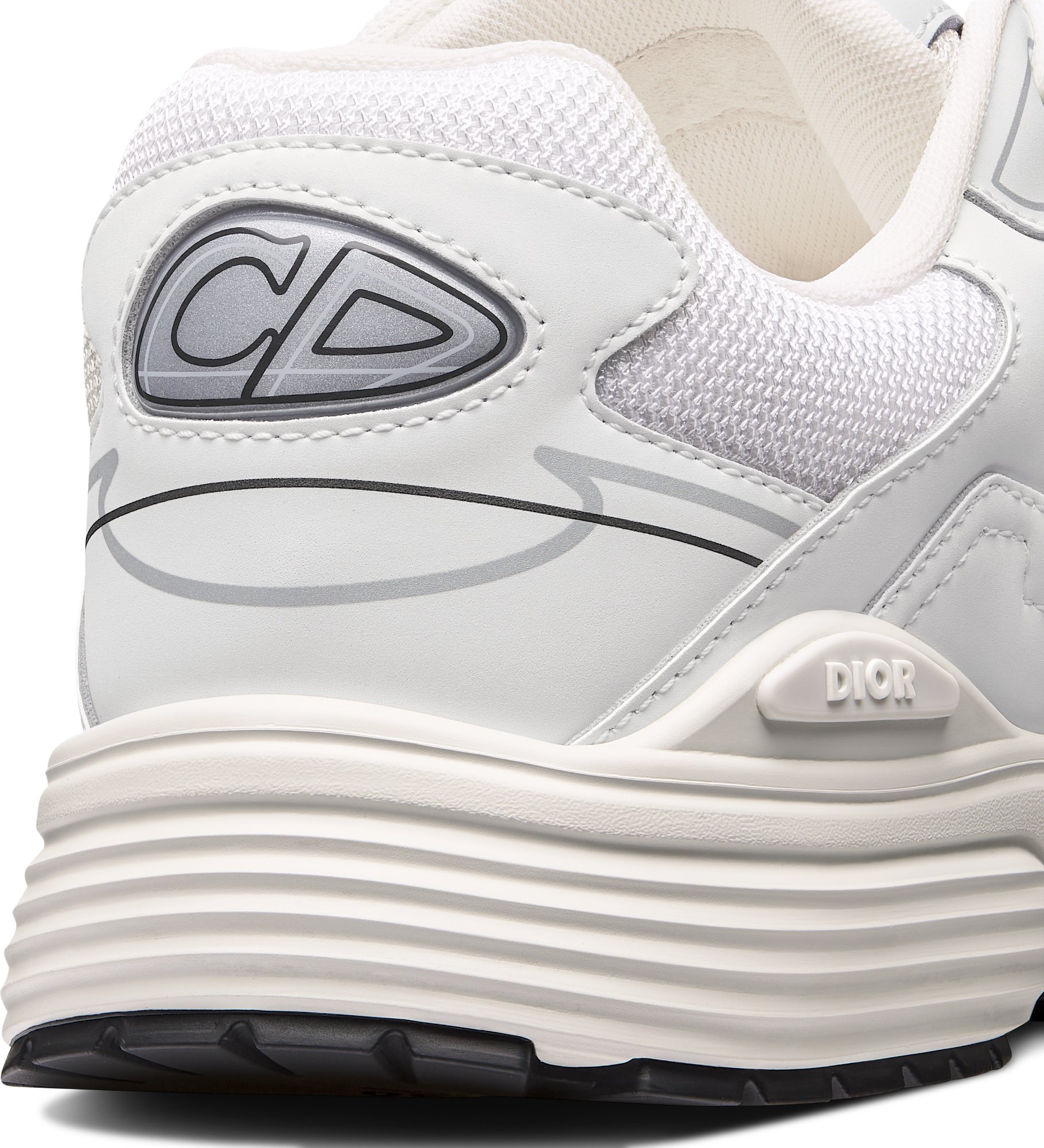 B30 Countdown Sneaker White Mesh and White Technical Fabric | DIOR