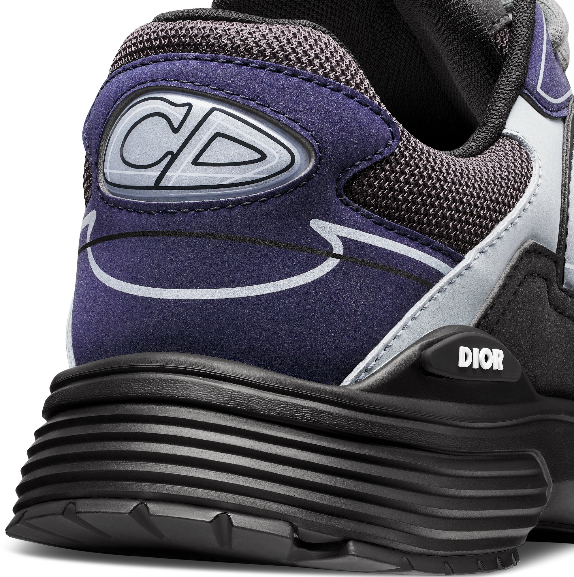 Сникеры Countdown B30 Сетка угольно-серого цвета и техническая ткань черного, синего цветов и ...