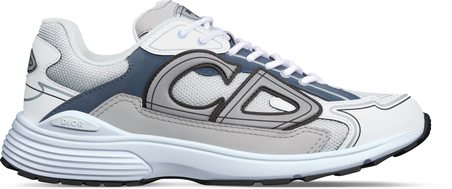 B30 Countdown Sneaker Anthracite Gray Technical Mesh with Black, Blue and Dior Gray Technical ...