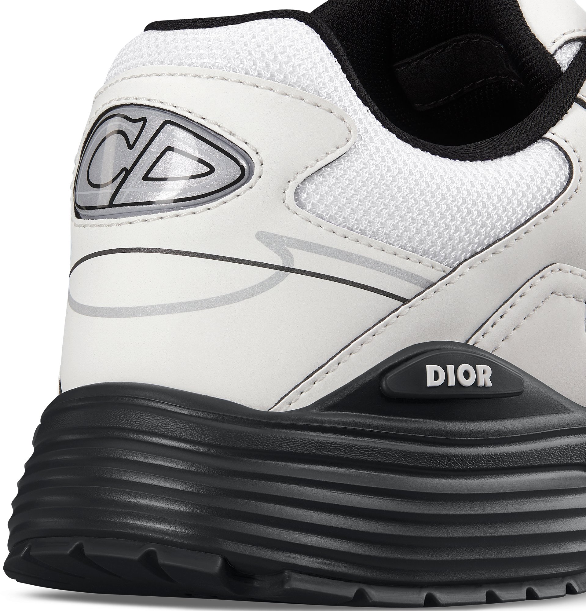 B30 Countdown Sneaker White Mesh and White Technical Fabric | DIOR