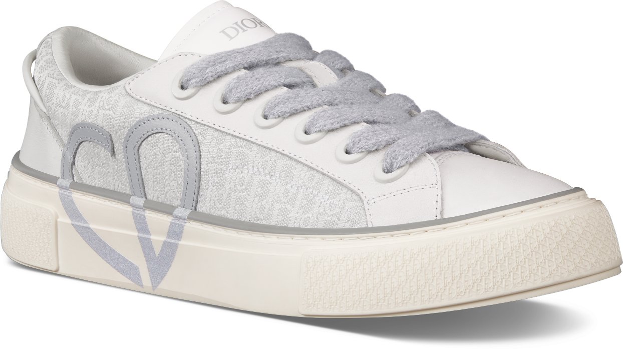 B33 Sneaker Red Smooth Calfskin and Red Dior Oblique Jacquard | DIOR