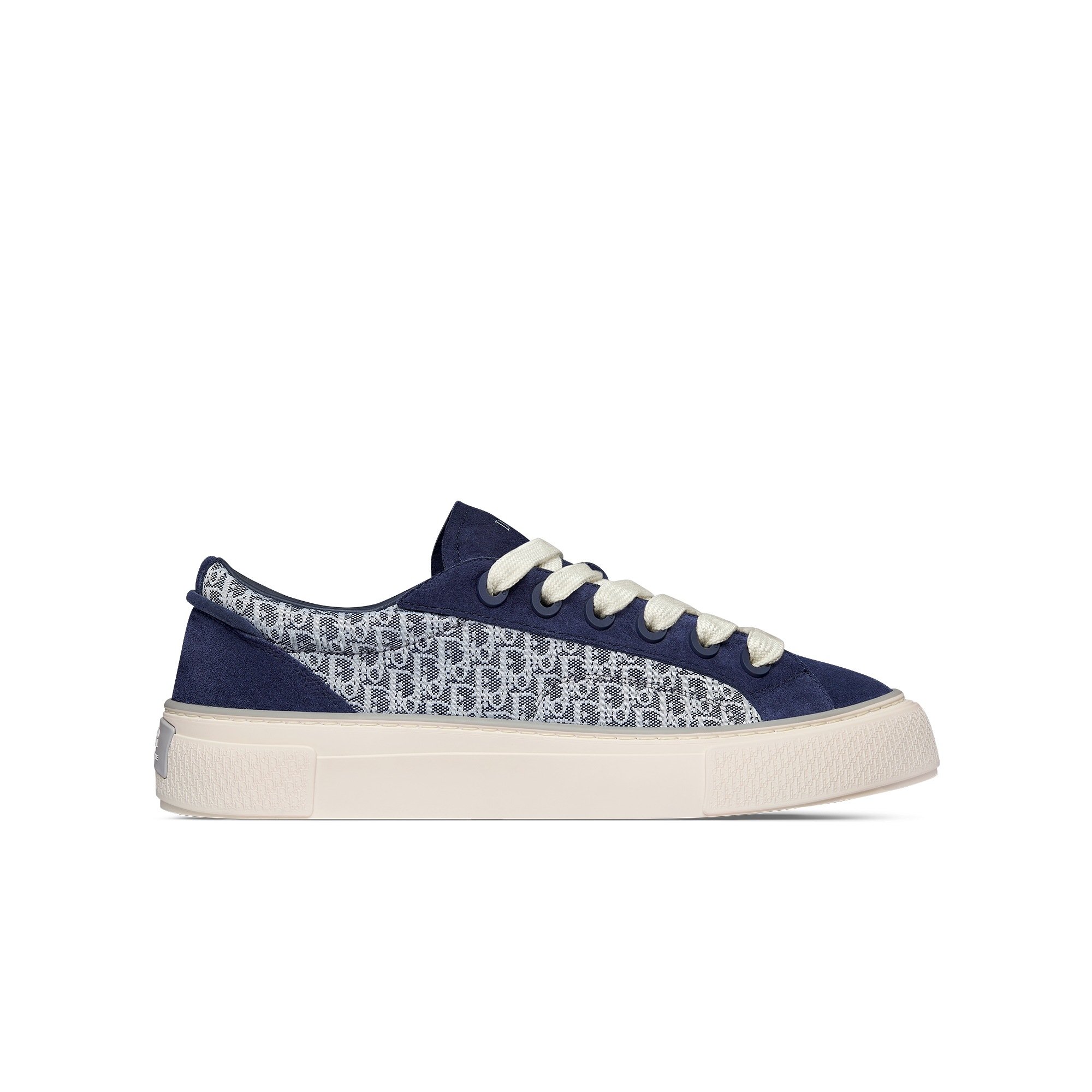 B33 Spin Sneaker Navy Blue Dior Oblique Jacquard and Navy Blue Suede | DIOR