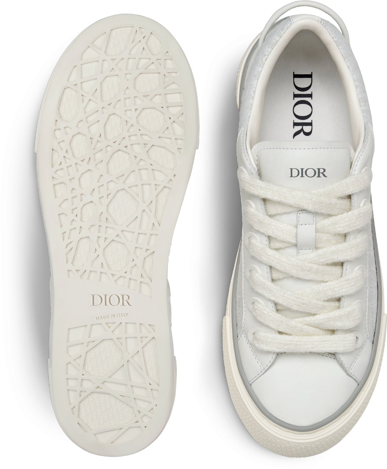 B33 Spin Sneaker - LIMITED EDITION White Smooth Calfskin and Dior ...
